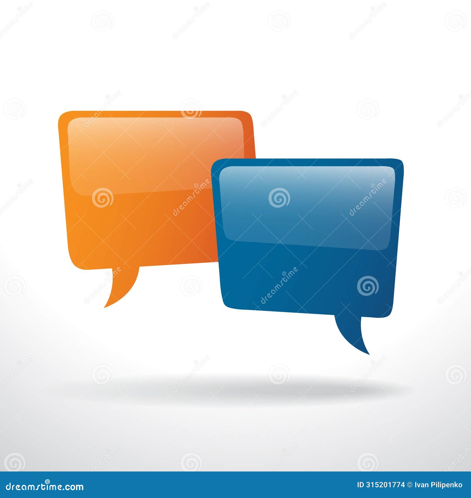 Speech Bubble, Square Talking Bubble Vector Illustration Stock ...