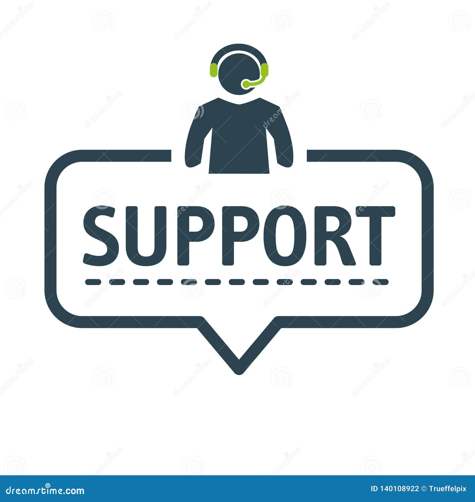 Speech Bubble SUPPORT Vector Illustration Stock Vector - Illustration ...
