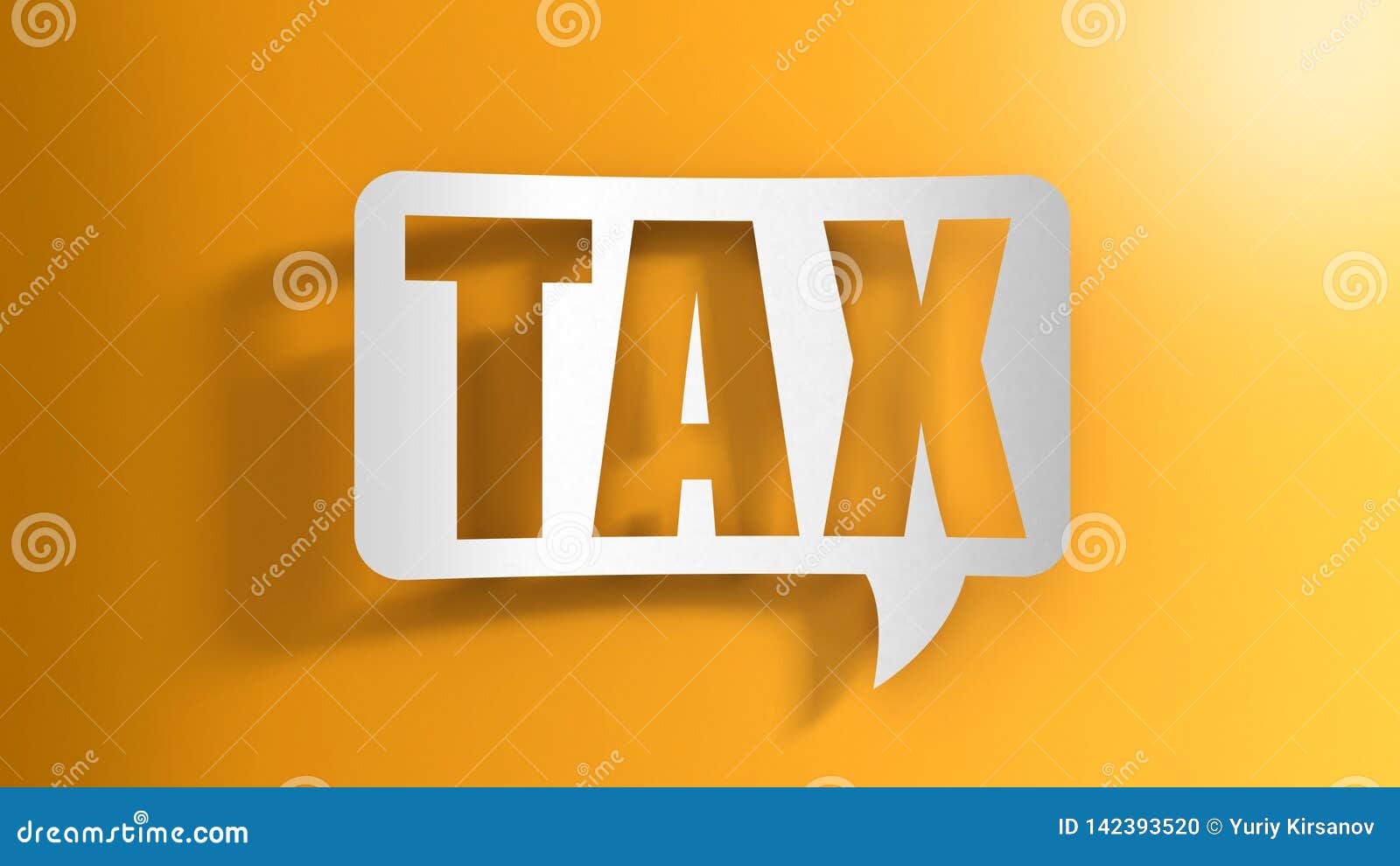 Speech bubble with TAX stock illustration. Illustration of certified ...