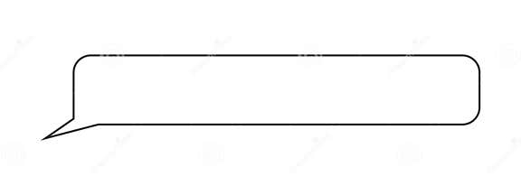 Speech Bubble Template. Empty Online Chat Frame Isolated on White ...