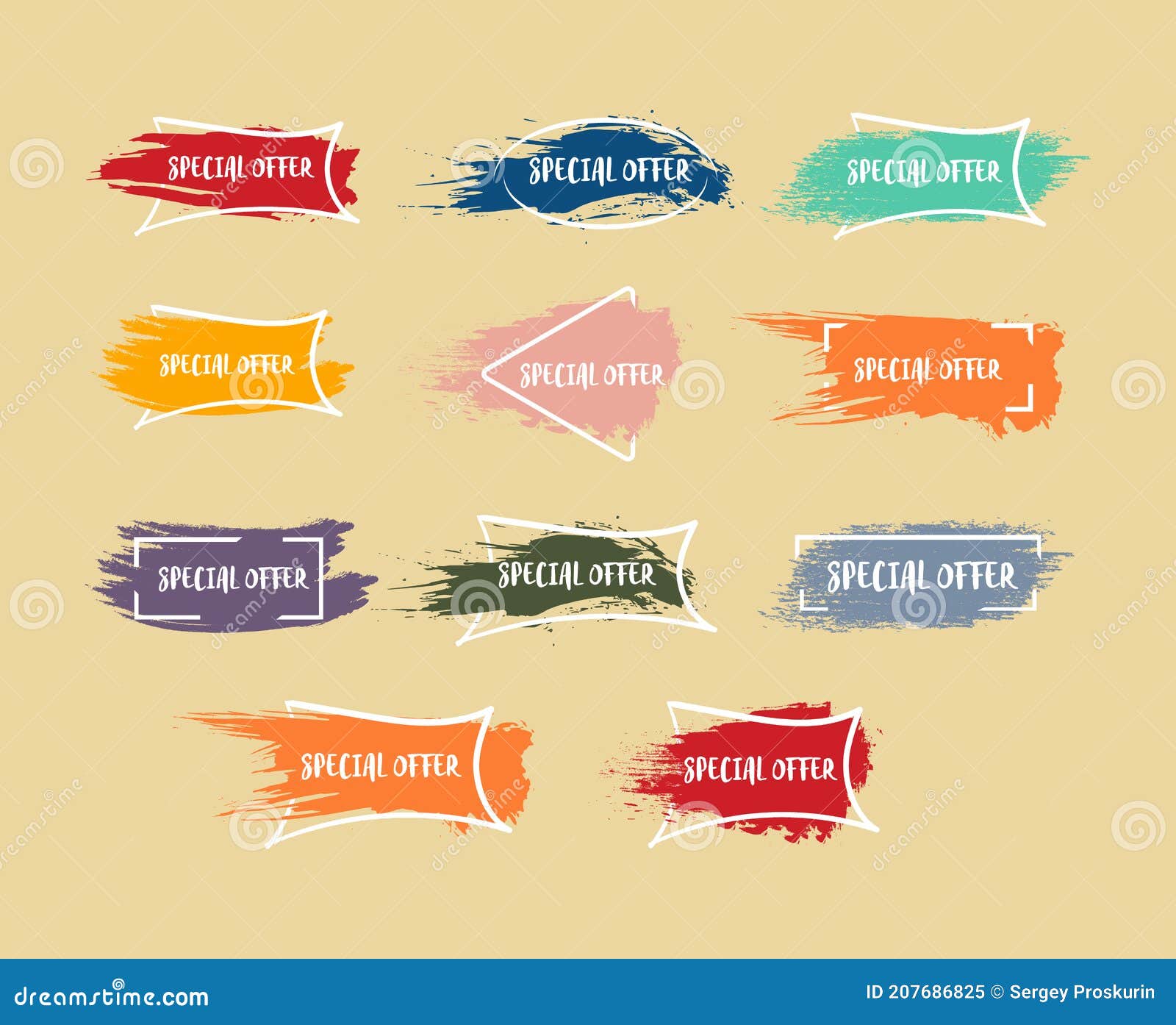 Speech Bubble Textured Signs. Stock Vector - Illustration of creative ...