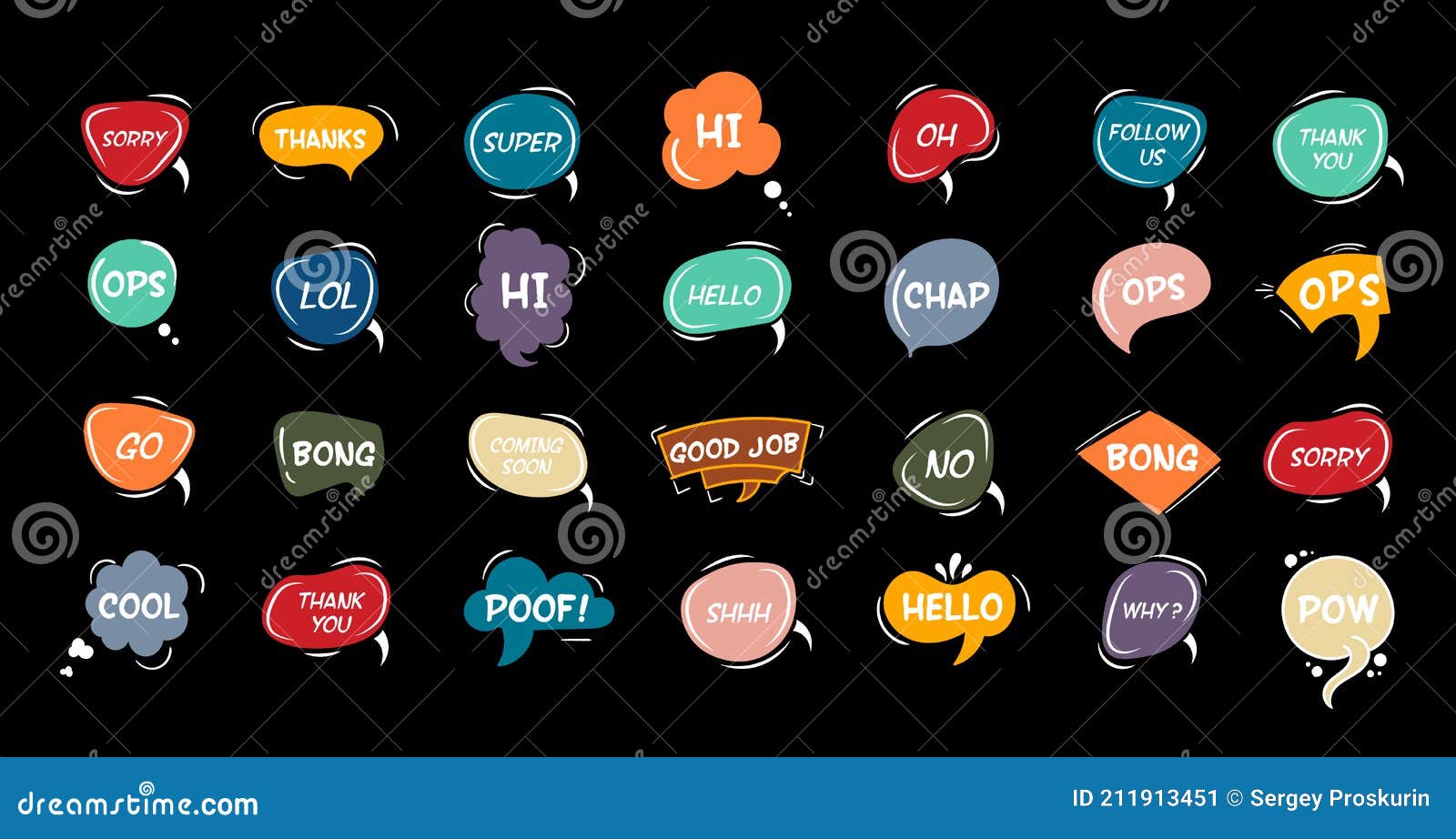 Speech Bubble Textured Signs Stock Illustration - Illustration of ...