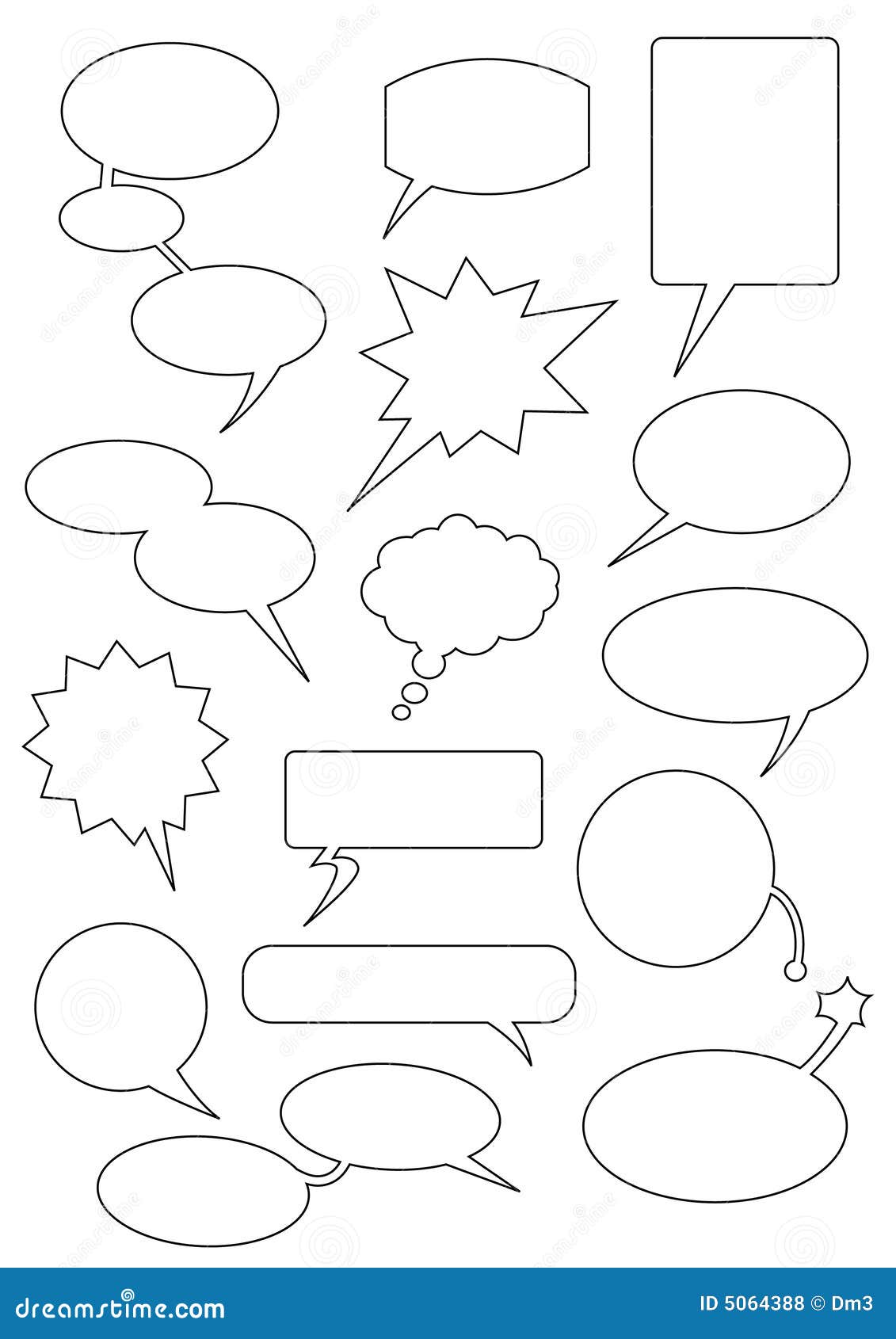 Speech_bubbles stock vector. Illustration of tell, bubble - 5064388