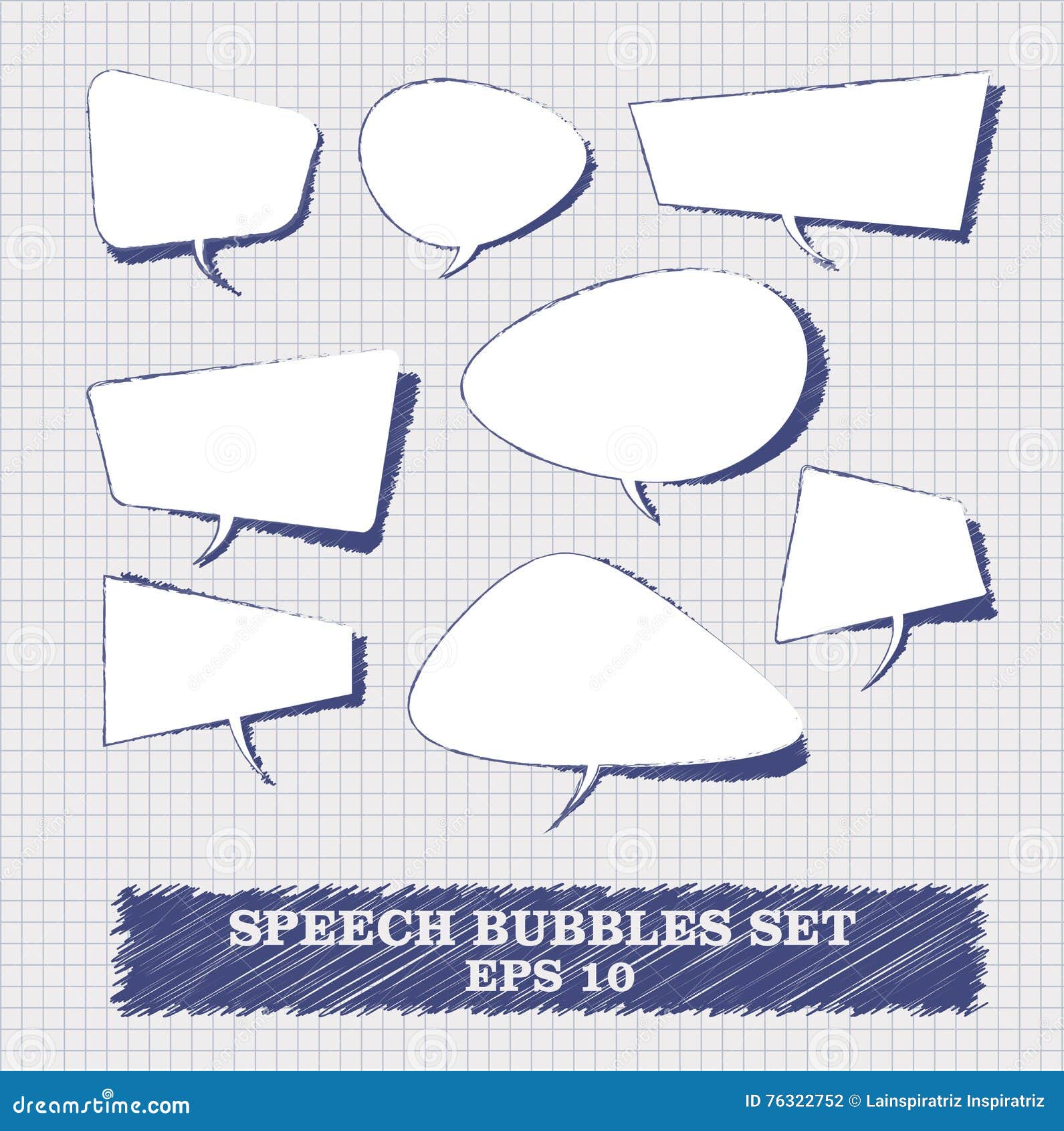 Speech Bubbles & Banners Stock Vector - Illustration of background ...