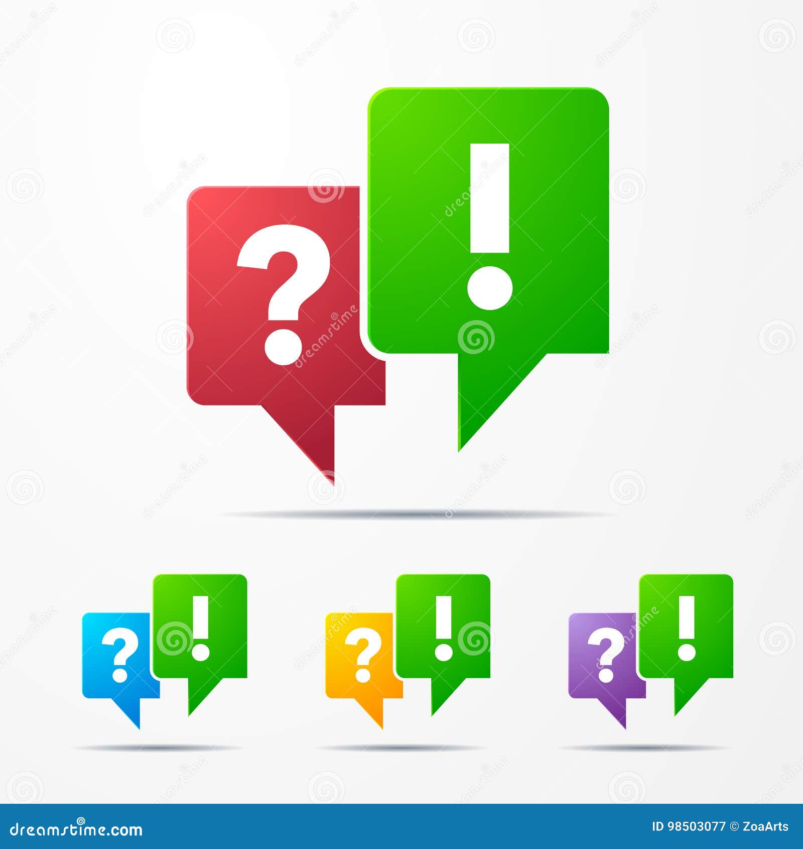 2 Speech Bubbles with Check Marks Red / Green Stock Vector ...