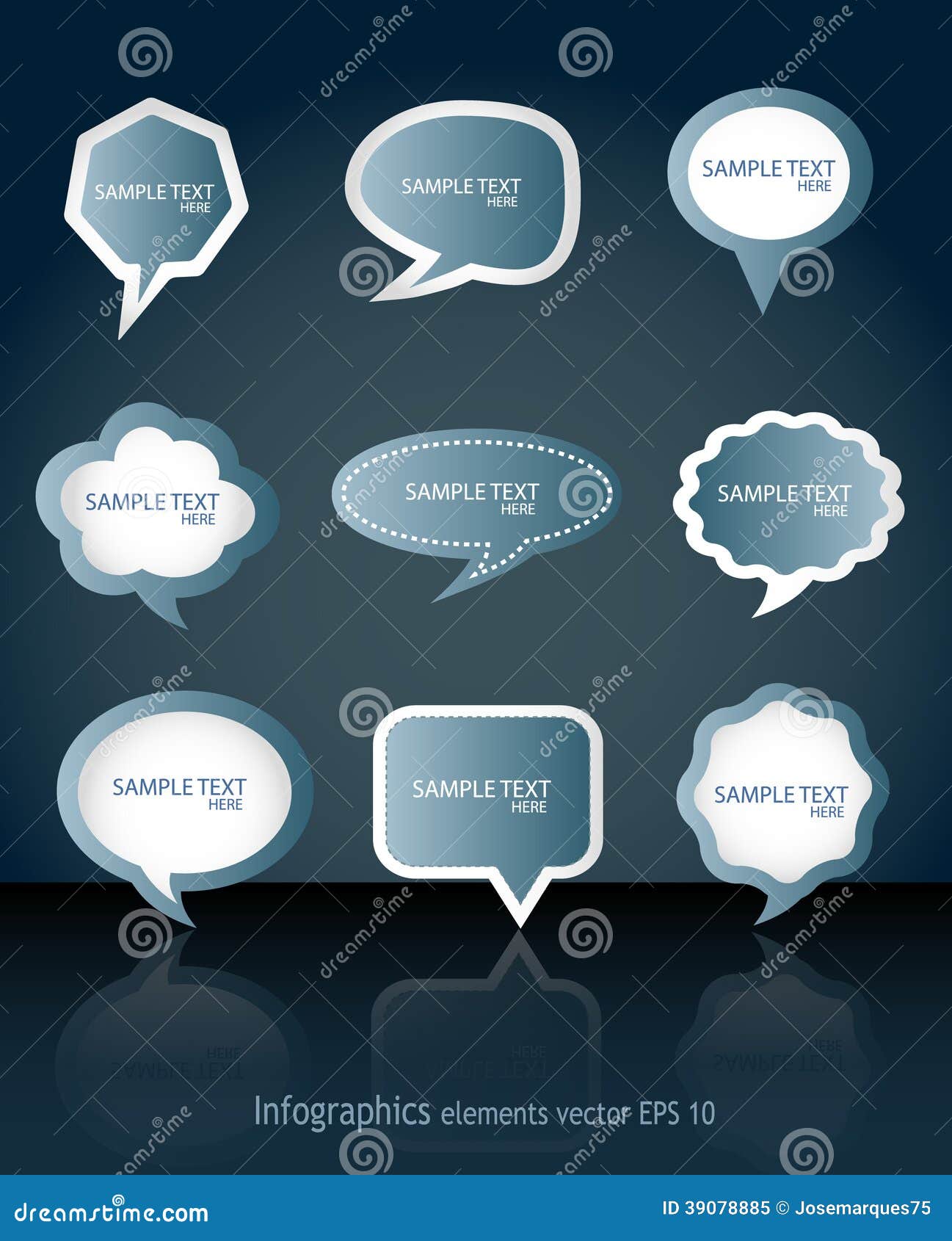 Speech bubbles stock vector. Illustration of dialog, label - 39078885