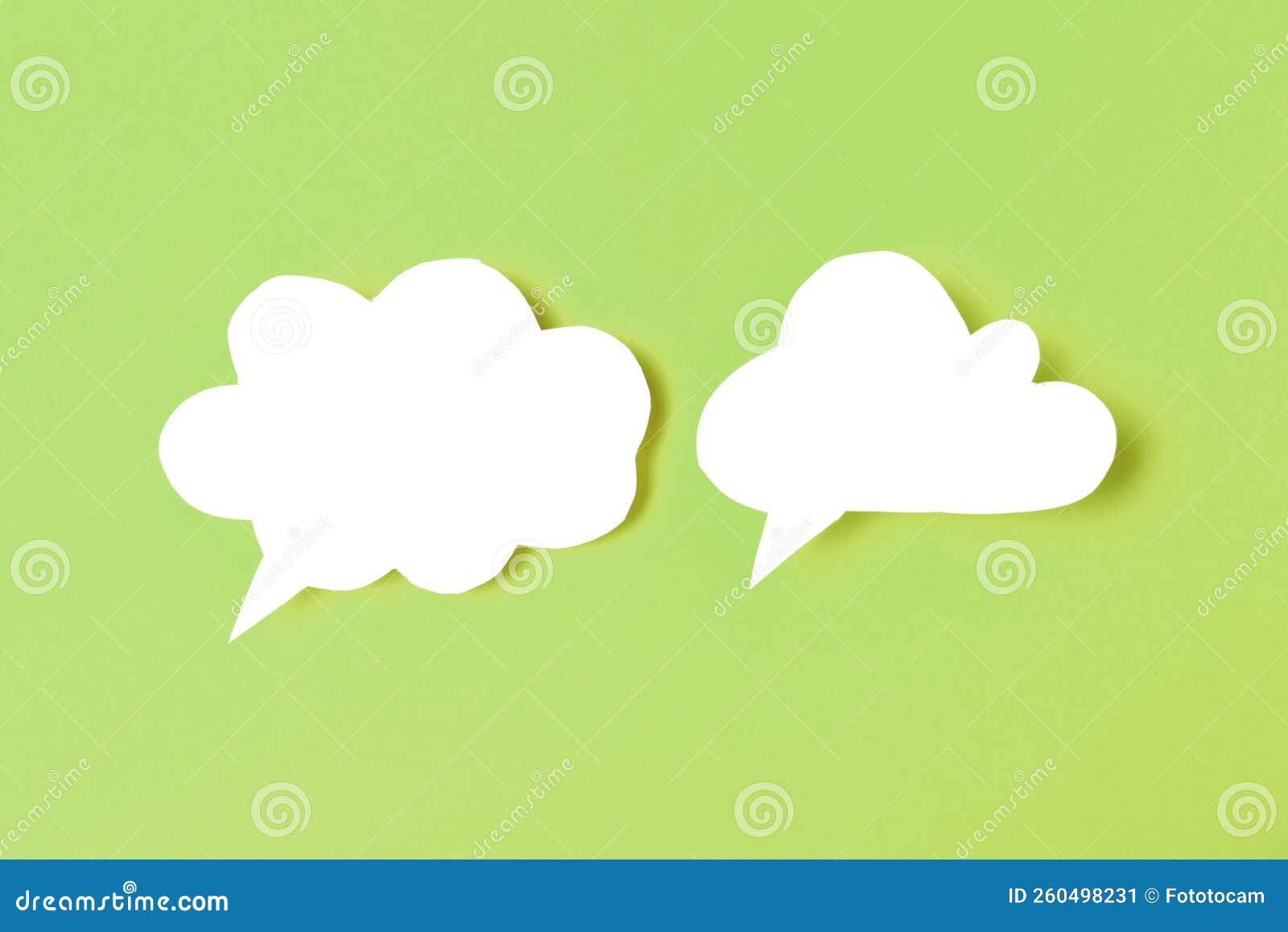 Speech Bubbles on Color Background Text Palce- Image Stock Image ...