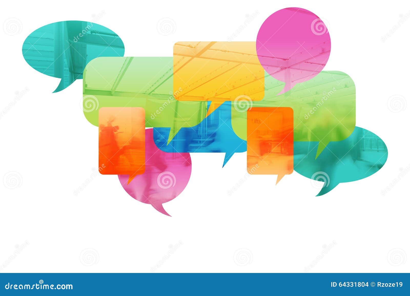 Speech Bubbles, Concept of People Talking Stock Photo - Image of ...