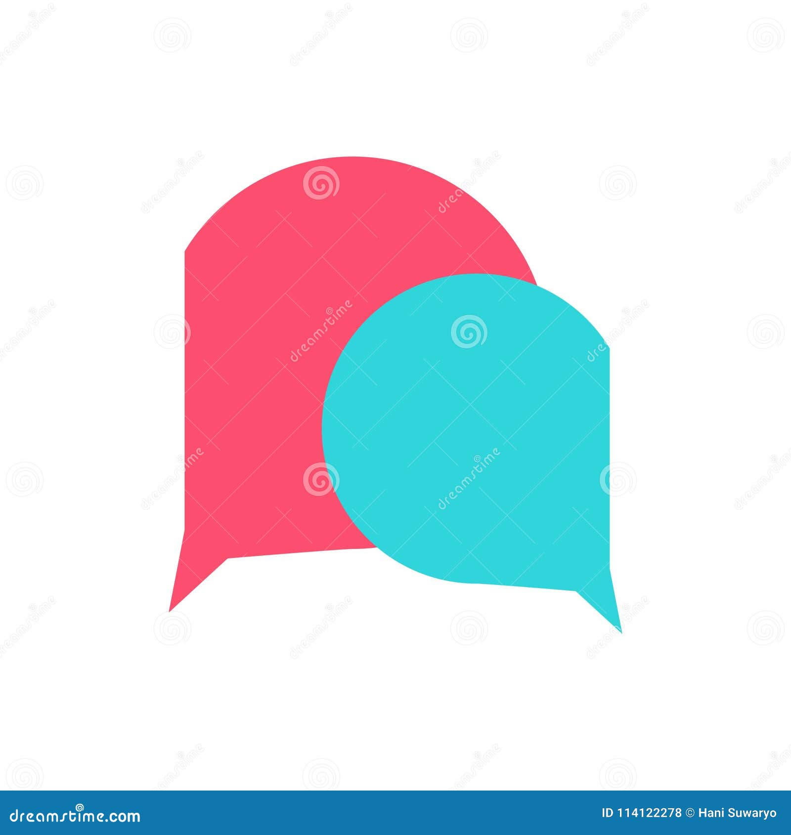 Dialogue Icon. Chat Vector Logo Concept Illustration in Flat Style ...