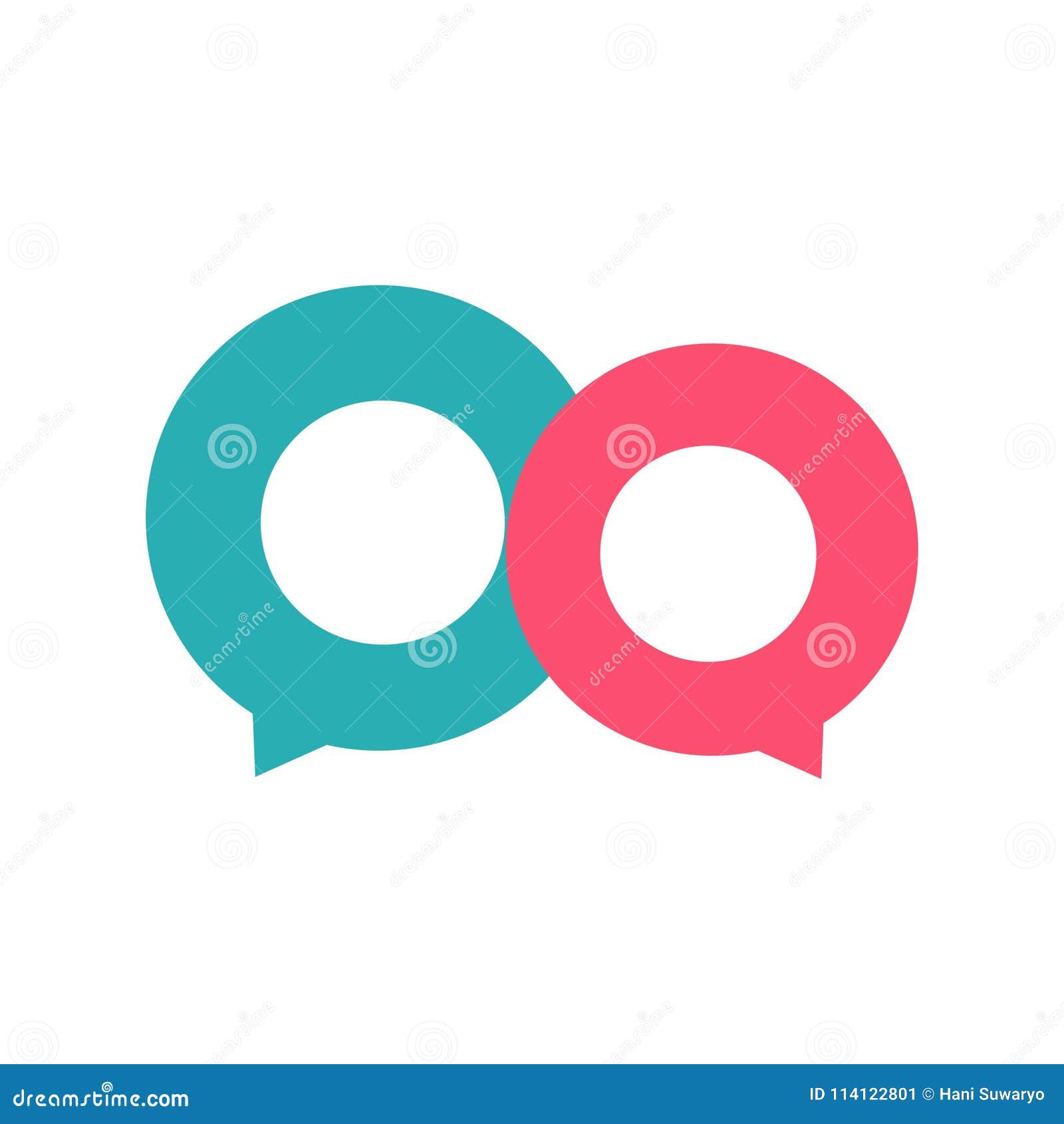 Dialogue Icon. Chat Vector Logo Concept Illustration in Flat Style ...