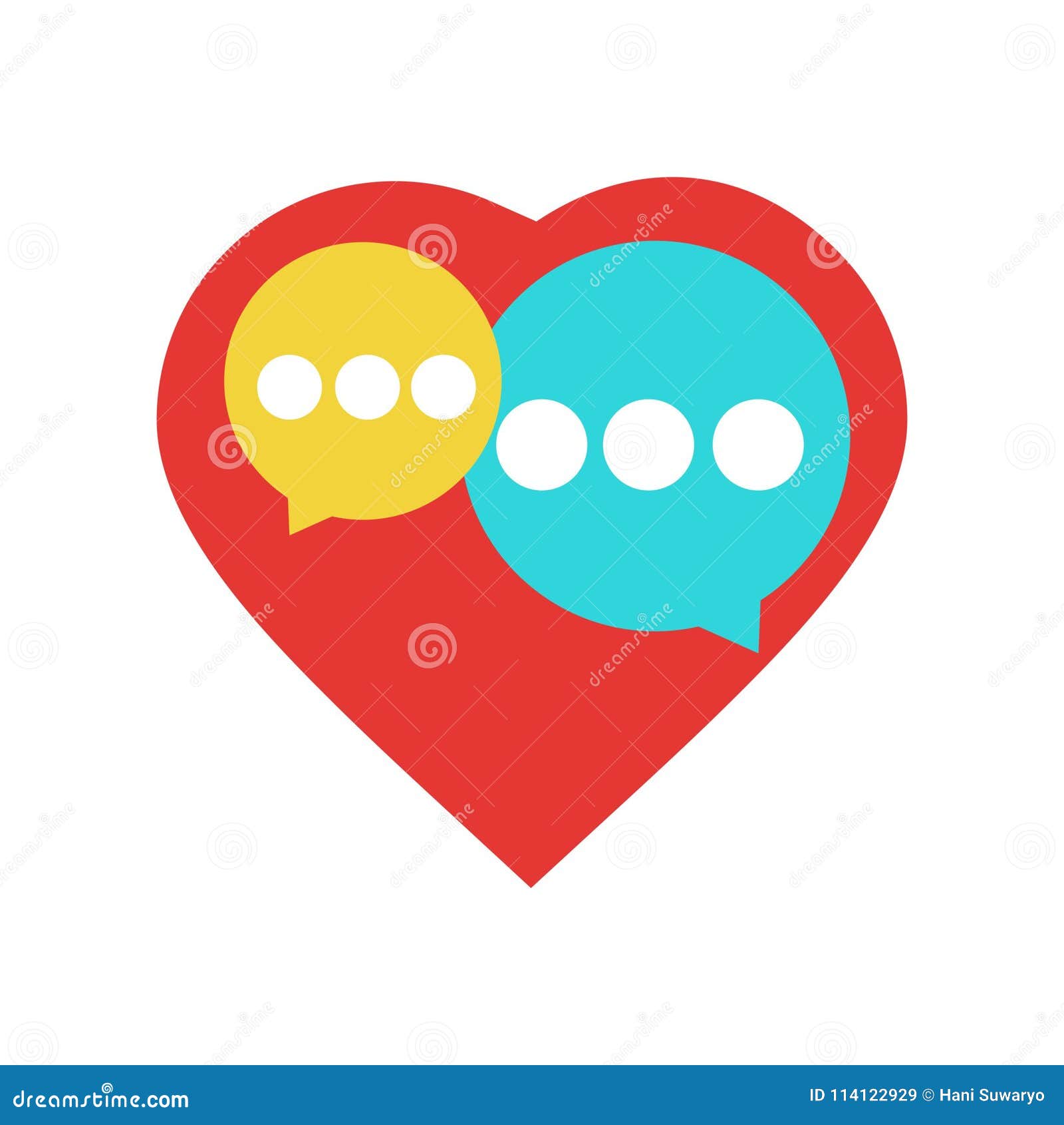 Dialogue Icon. Chat Vector Logo Concept Illustration in Flat Style ...