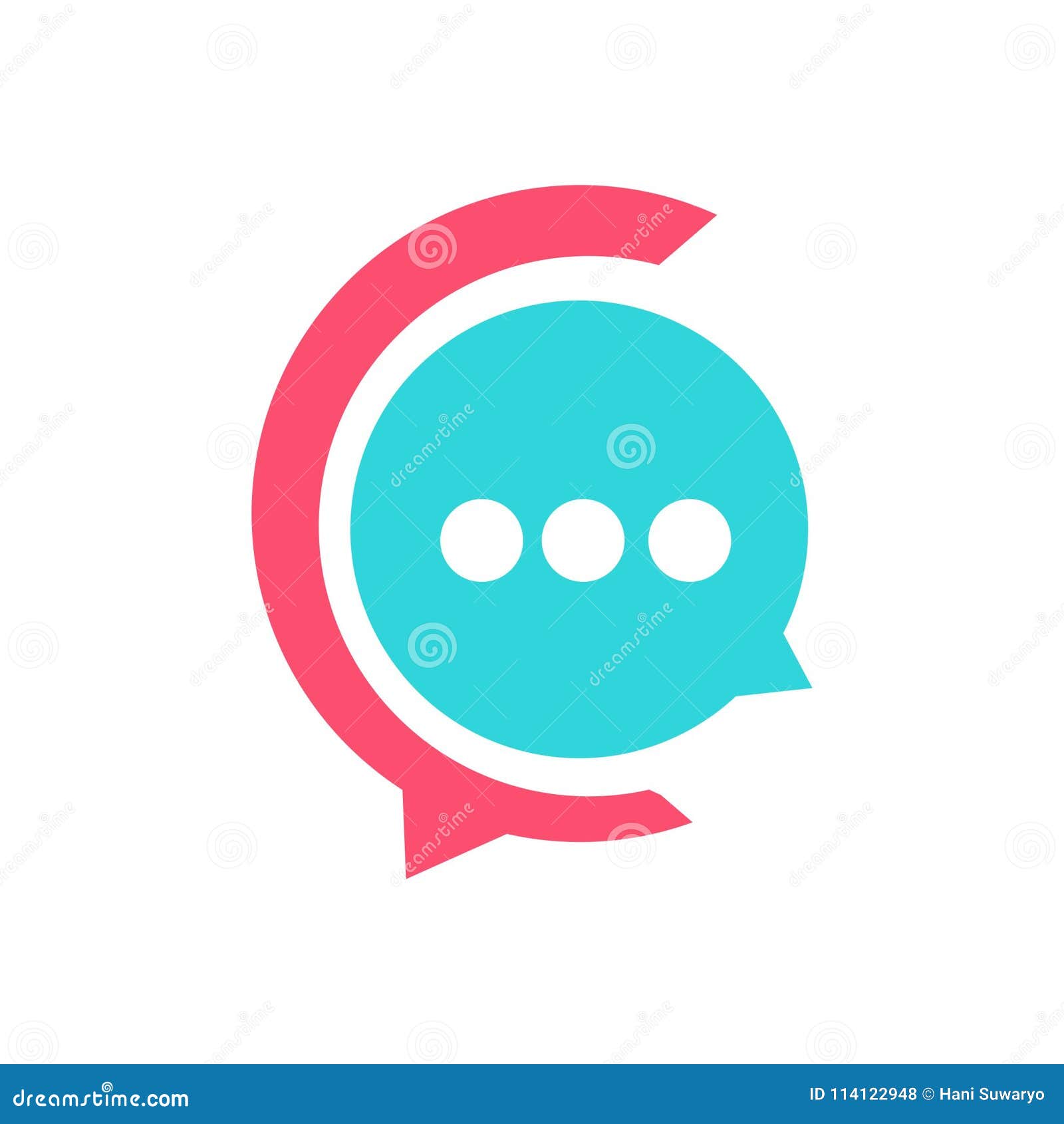 Dialogue Icon. Chat Vector Logo Concept Illustration in Flat Style ...