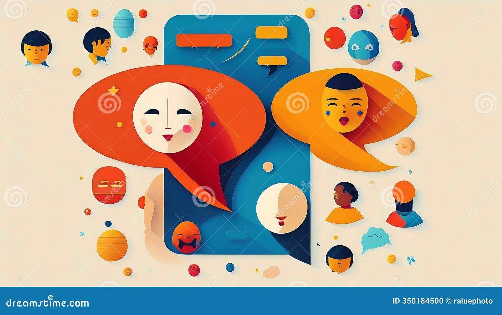 Speech Bubbles and Emojis Represent the Diverse Ways People Communicate ...