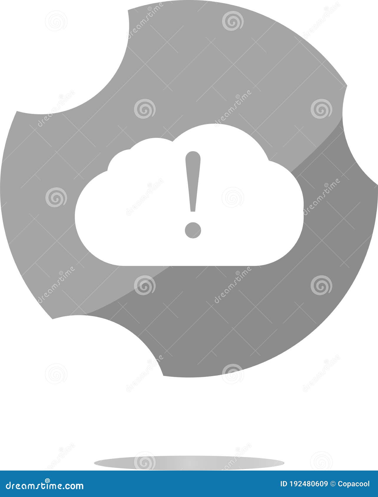 Speech Bubbles with Exclamation Mark Web Icon Stock Illustration ...