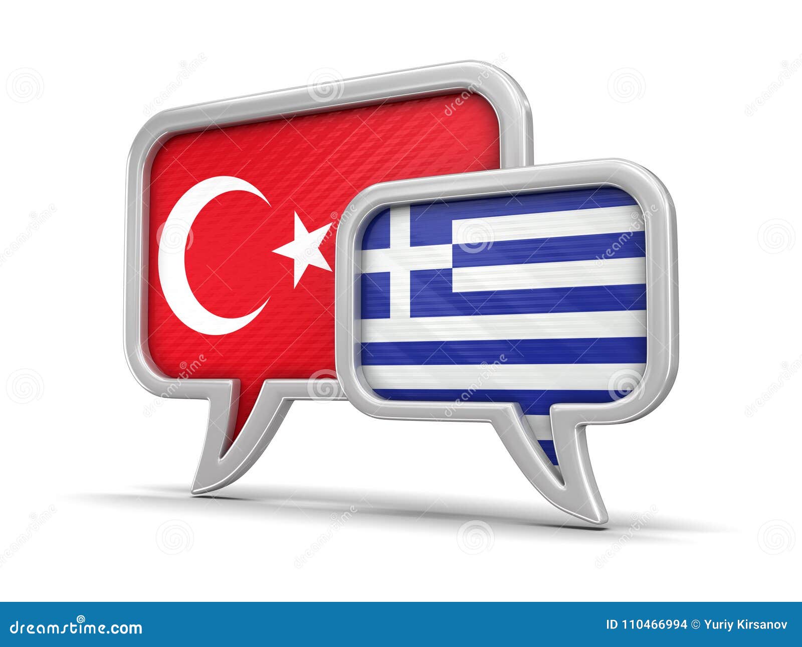 Speech bubbles with flags stock illustration. Illustration of ...