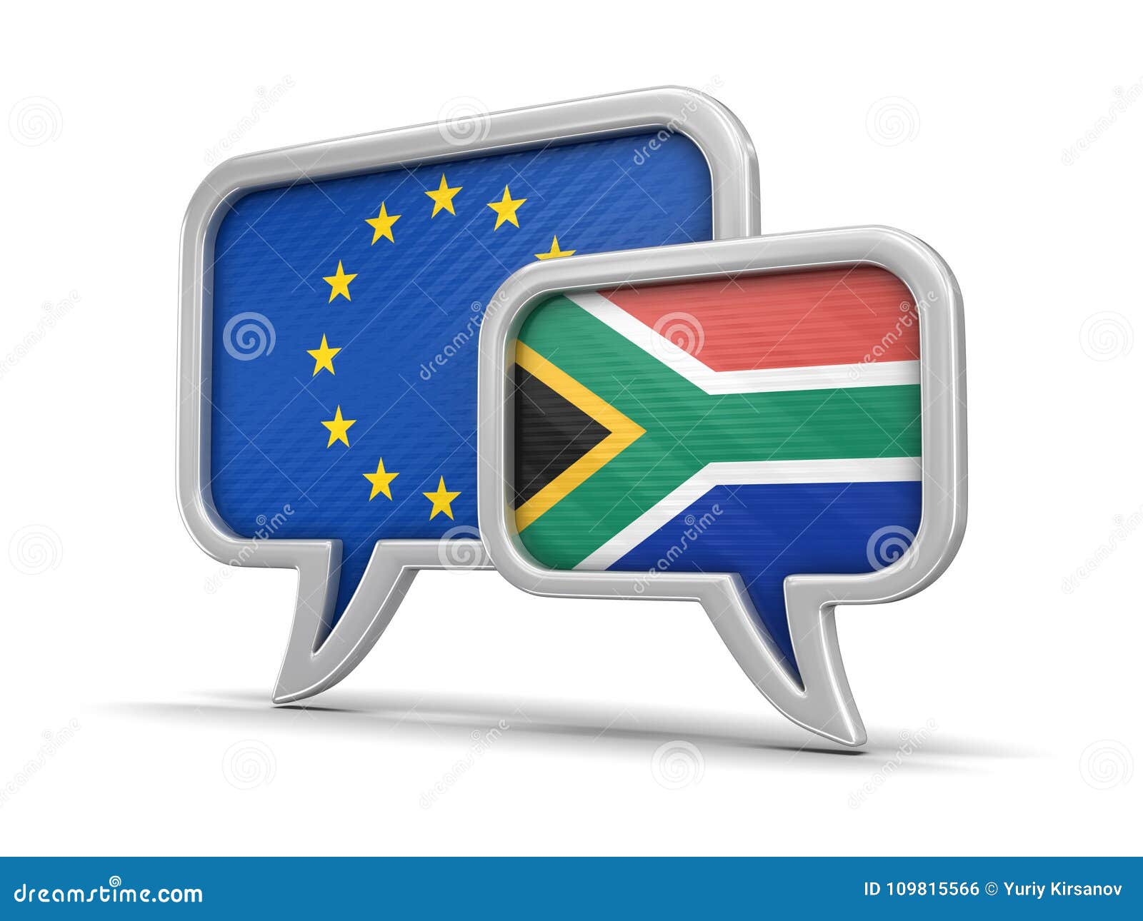 Speech bubbles with flags stock illustration. Illustration of republic ...