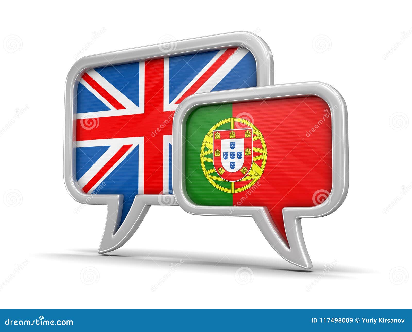 Speech bubbles with flags stock illustration. Illustration of talk ...