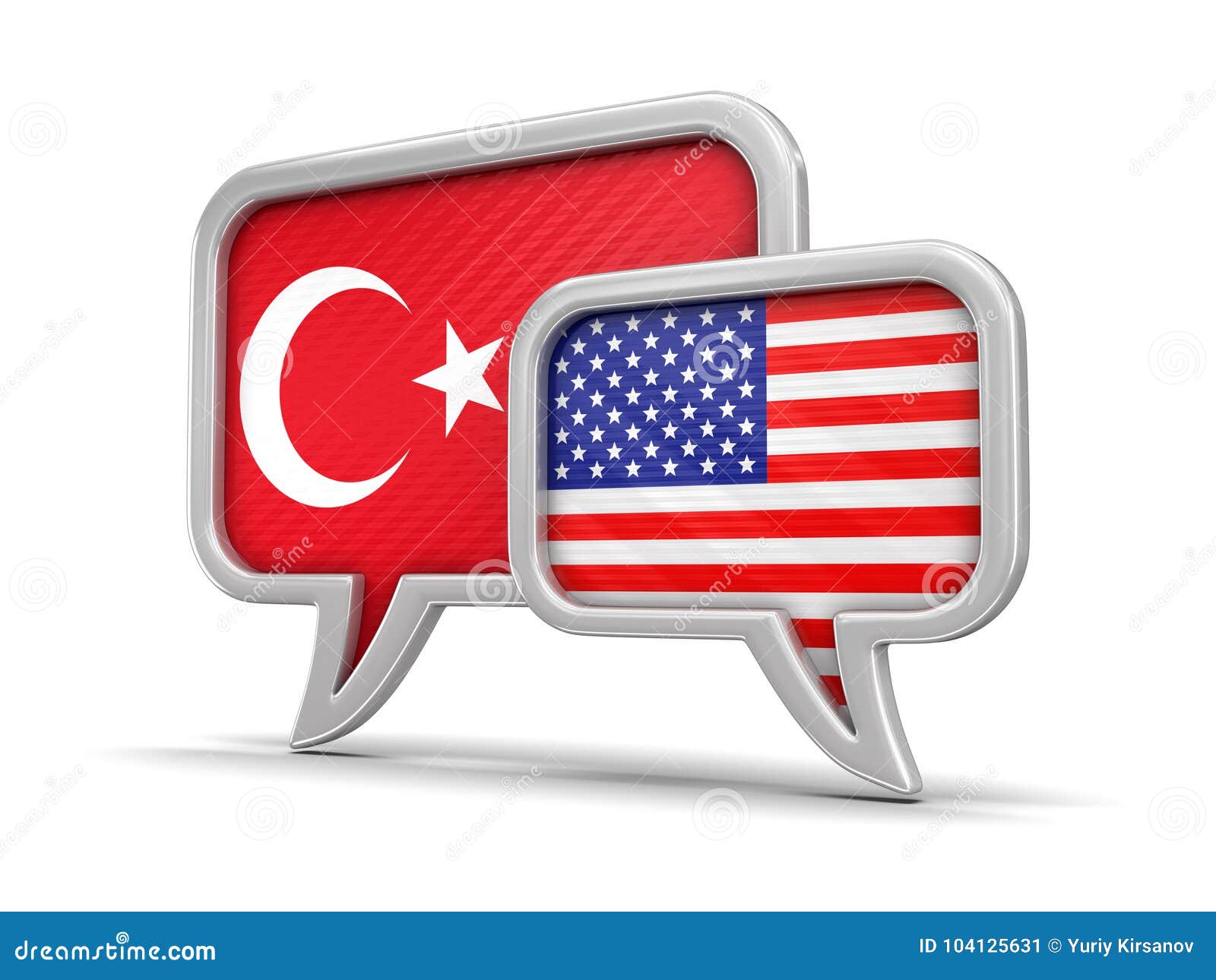 Speech bubbles with flags stock illustration. Illustration of shape ...