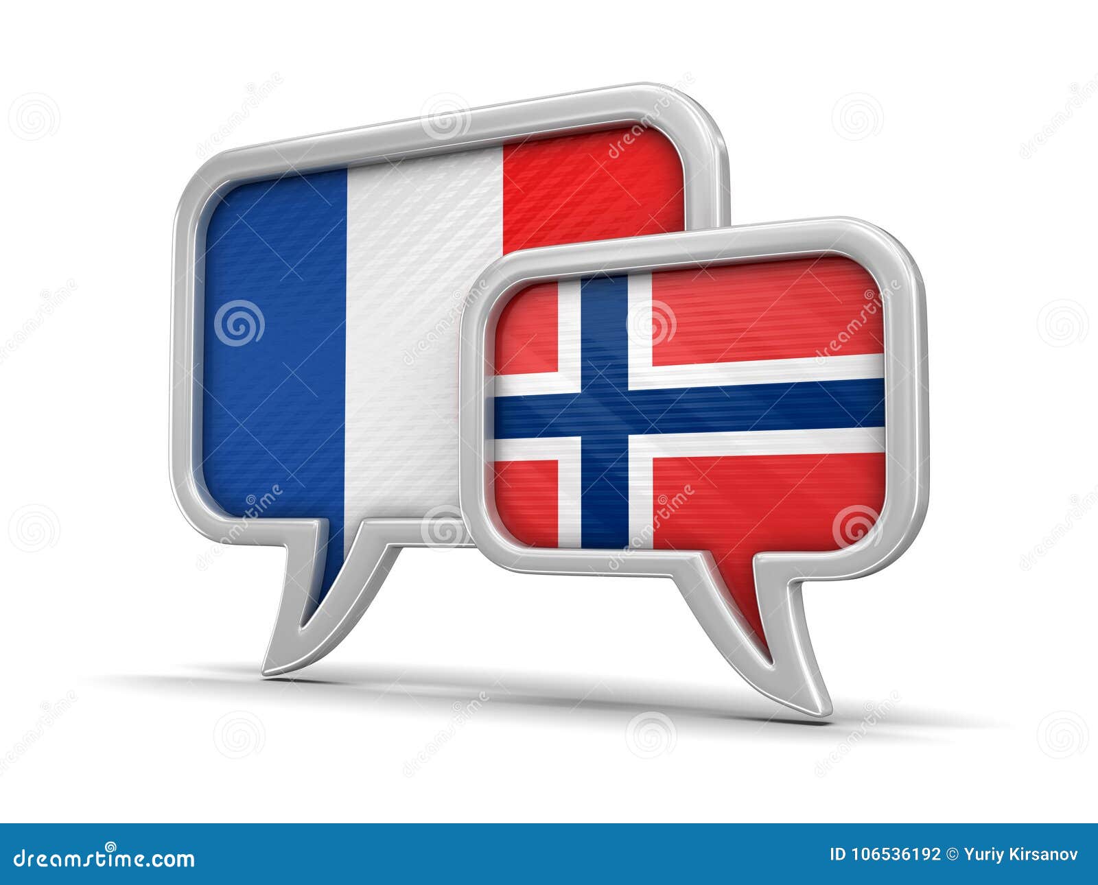 Speech bubbles with flags stock illustration. Illustration of talking ...