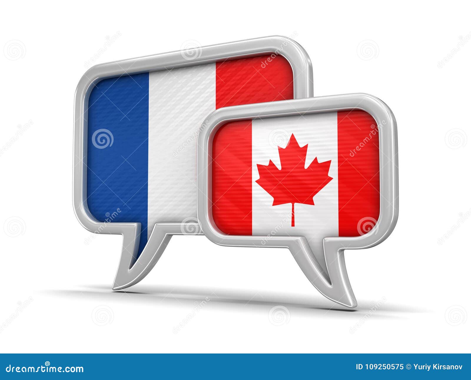 Speech bubbles with flags stock illustration. Illustration of message ...