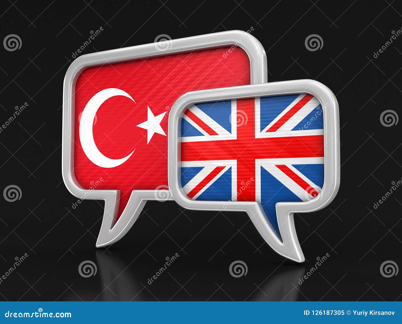 Speech bubbles with flags stock illustration. Illustration of flag ...