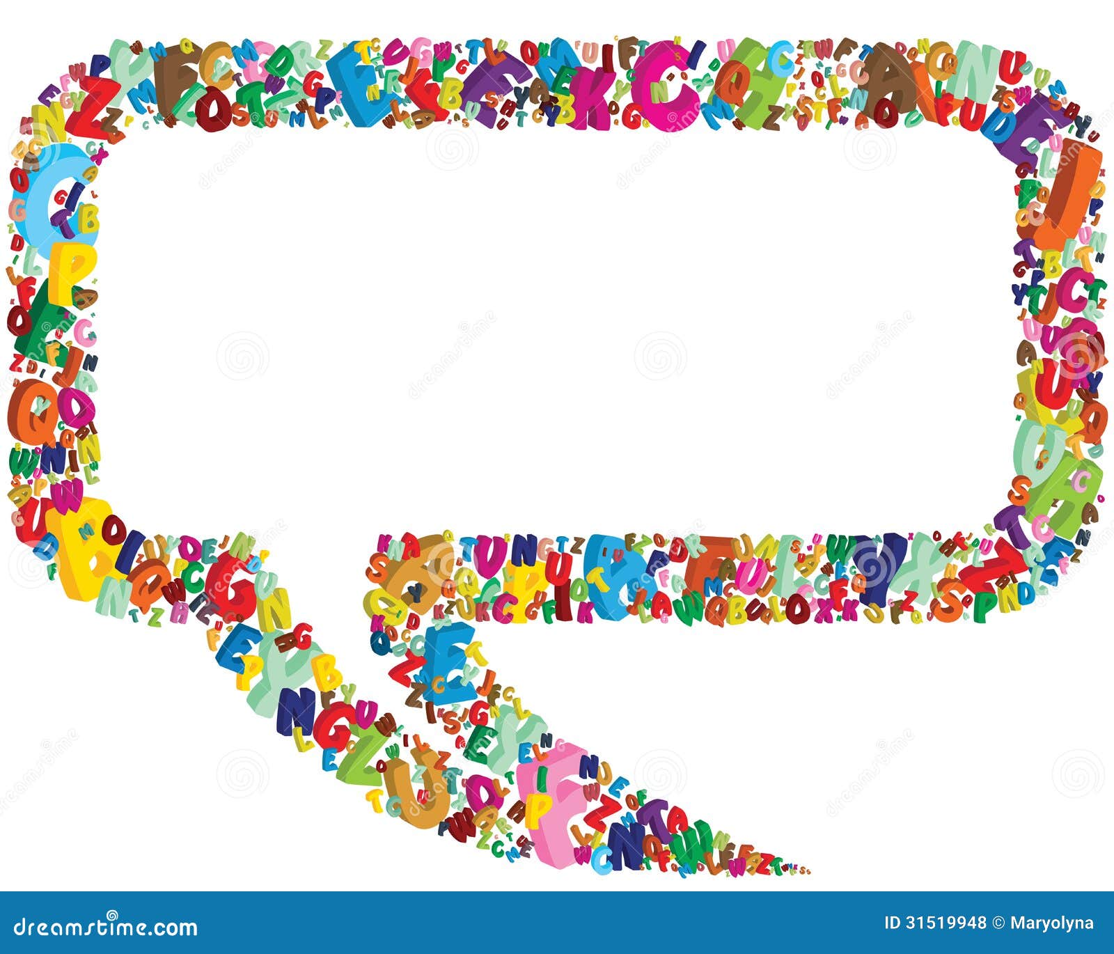Speech bubbles stock illustration. Illustration of postcard - 31519948