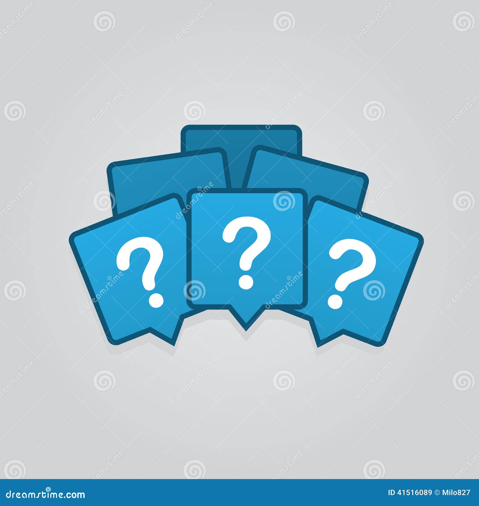 Speech Bubbles Group Question Stock Vector - Illustration of gray, grey ...