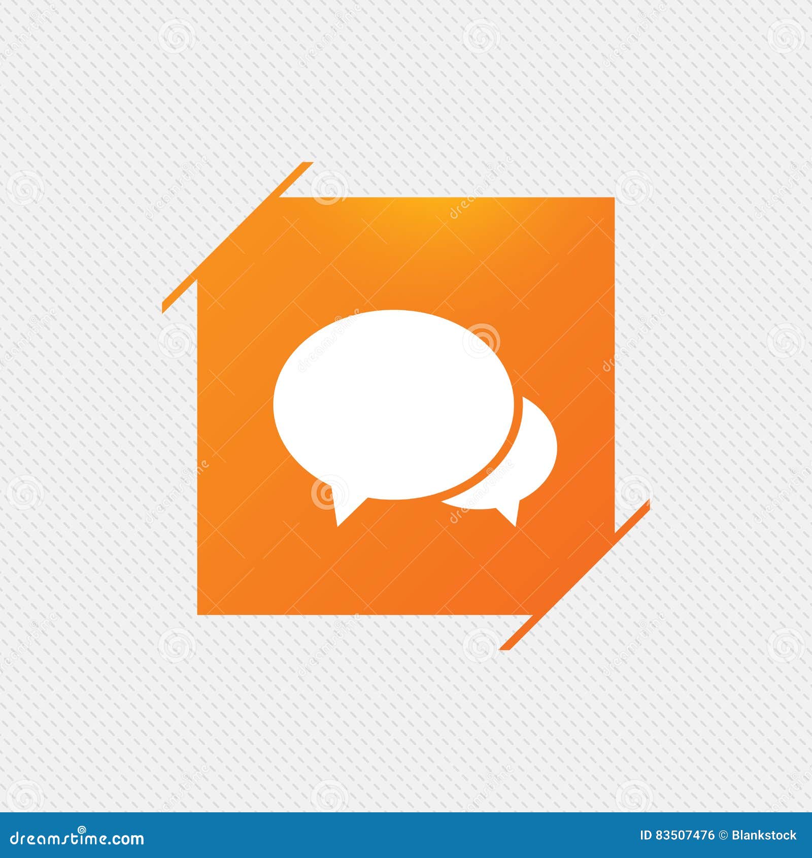 Speech Bubbles Icon. Chat or Blogging Sign Stock Vector - Illustration ...