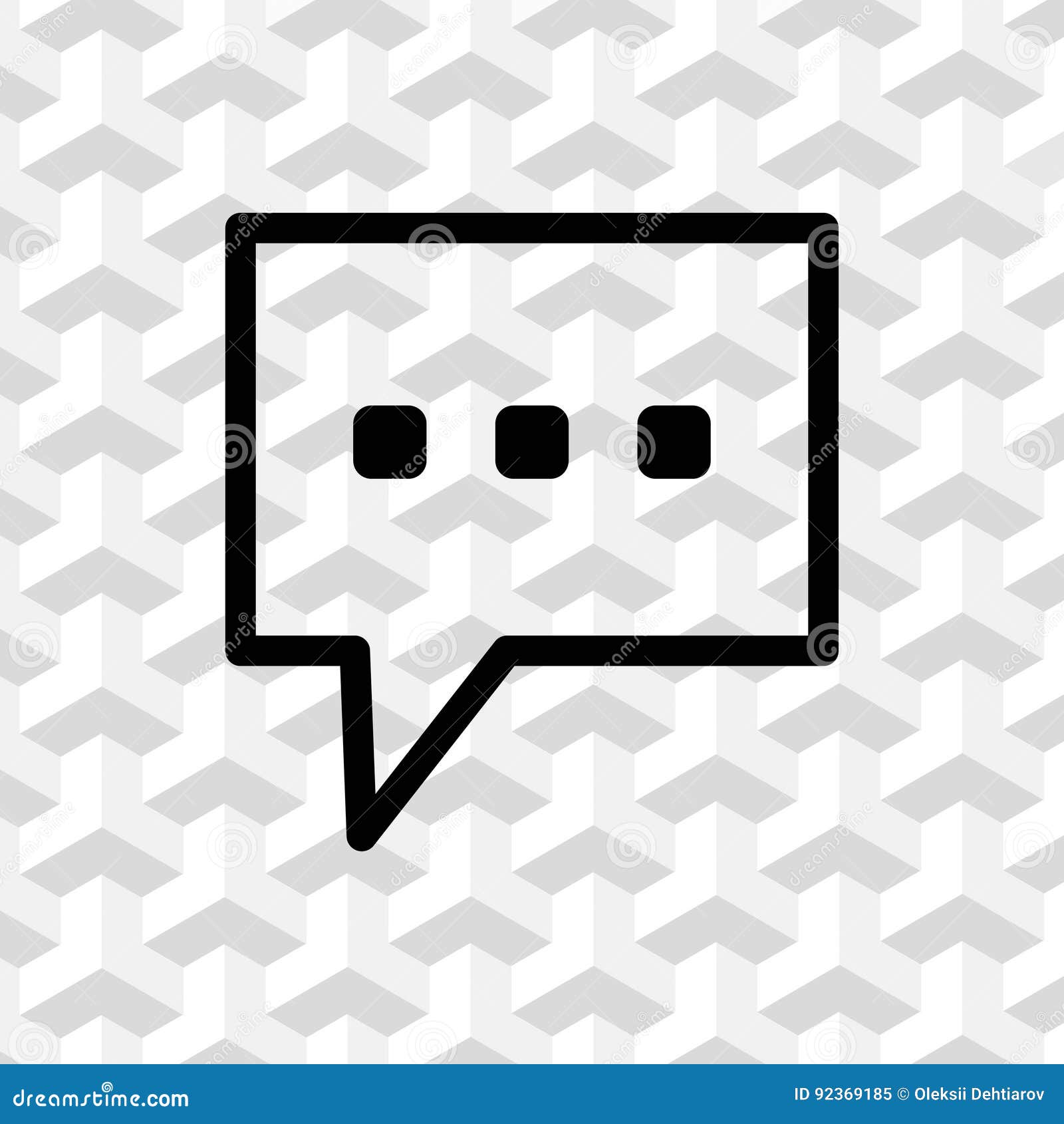 Speech Bubbles Icon. Chat Pictogram Icon Stock Vector Illustration ...