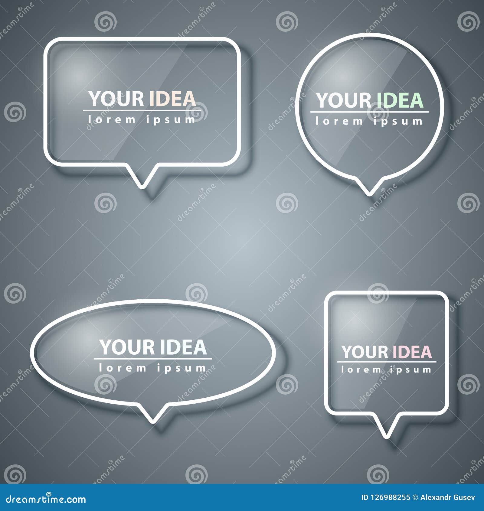 Speech Bubbles Icon. Dialog Box Info Stock Vector - Illustration of ...