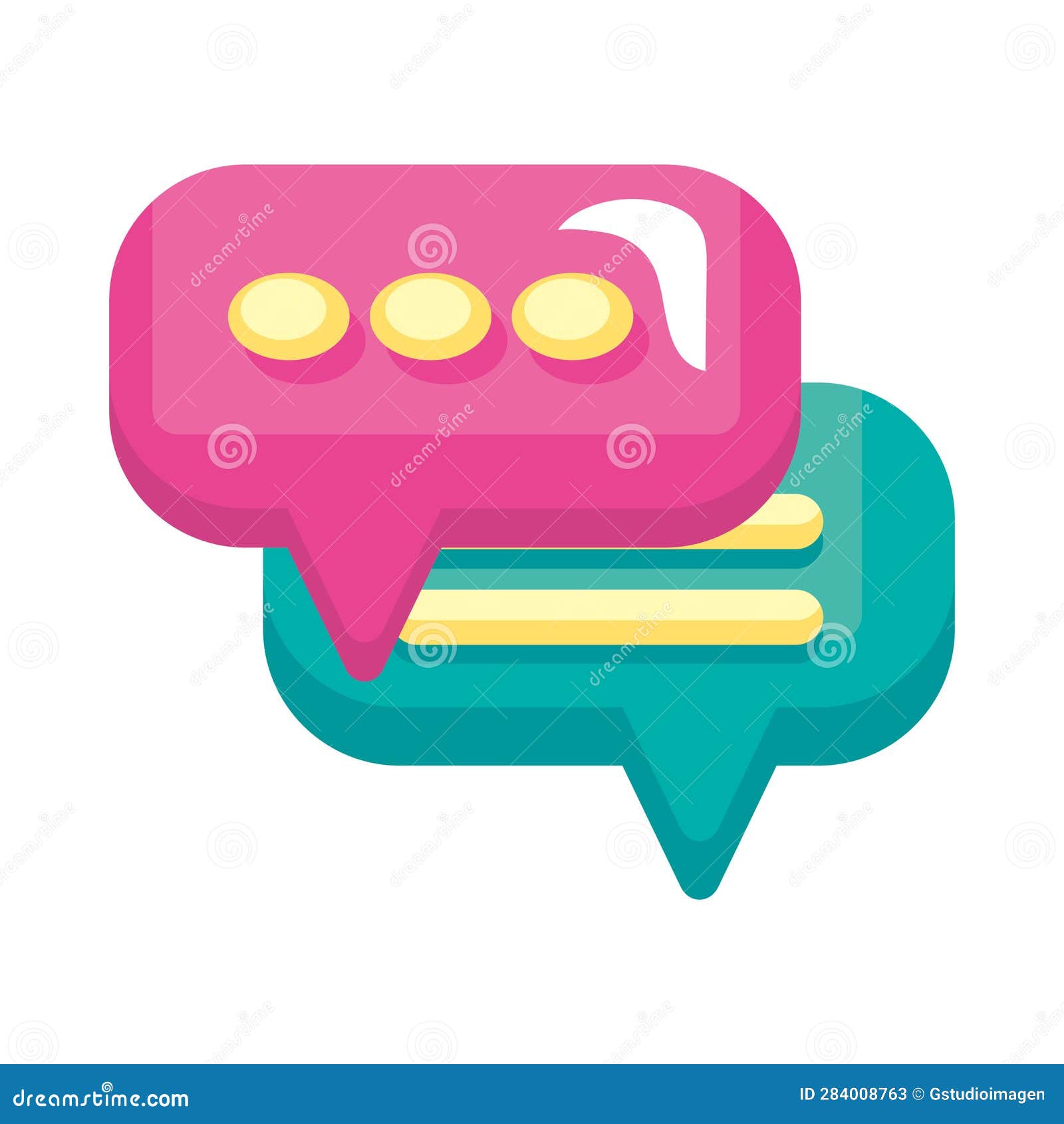 Bubbles Messages Icon Royalty-Free Cartoon | CartoonDealer.com #275989832