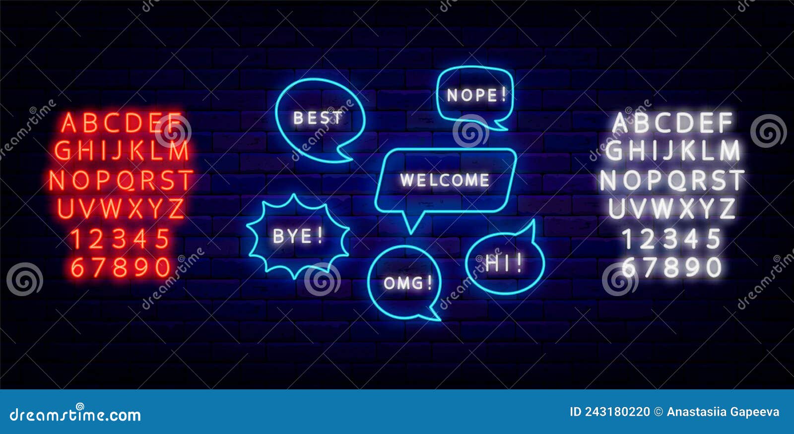 YEAH Neon Sign Vector. Comic Speech Bubble With Expression Text YEAH ...