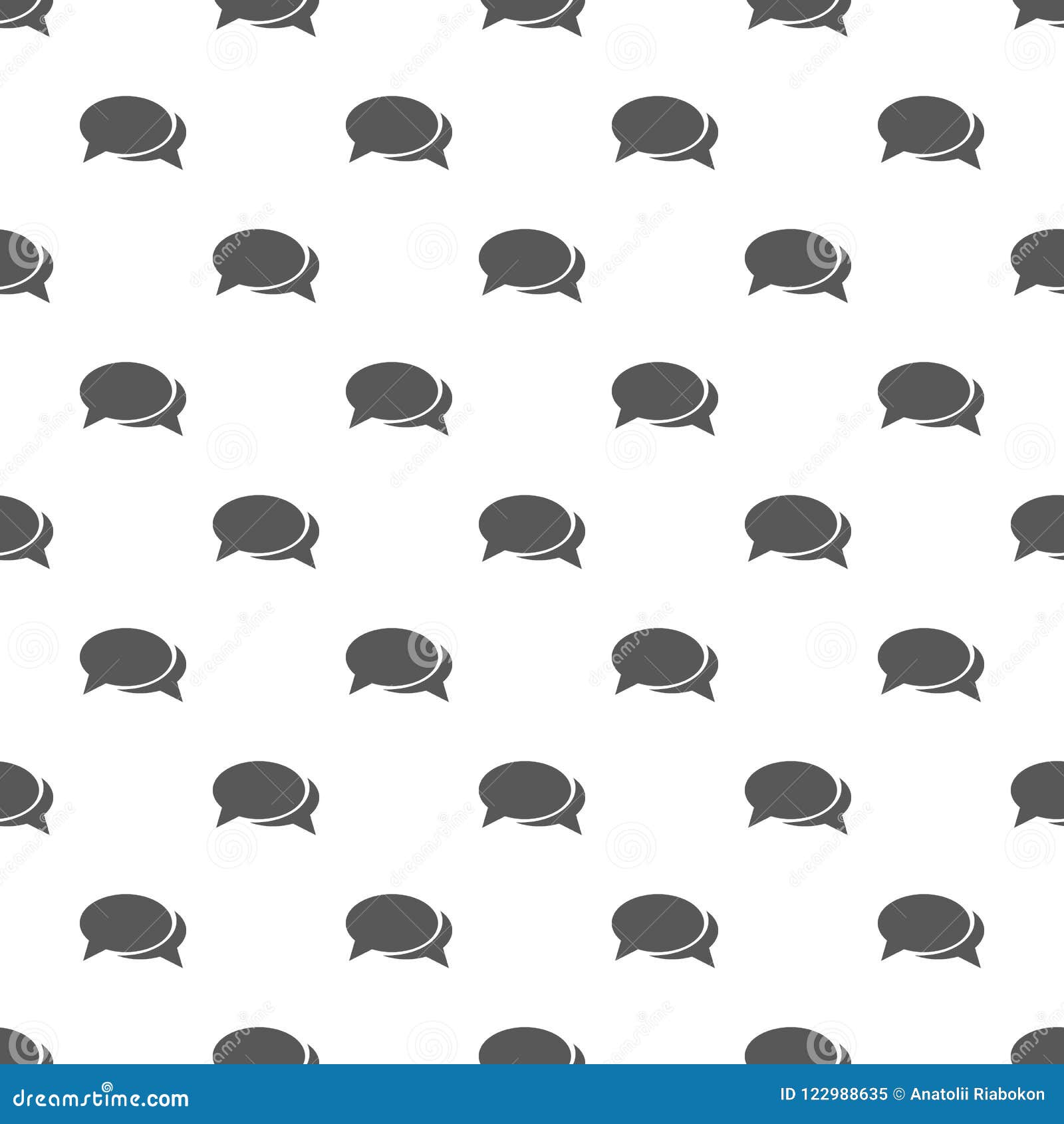 Speech Bubbles Pattern Seamless Stock Illustration - Illustration of ...