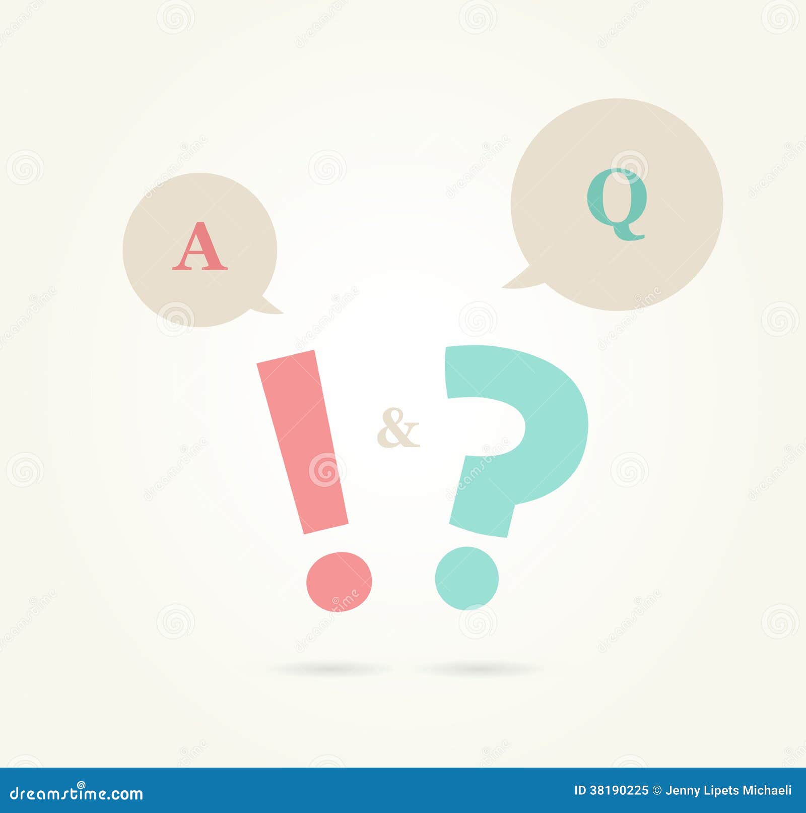 Speech Bubbles with Question and Answer Stock Illustration ...