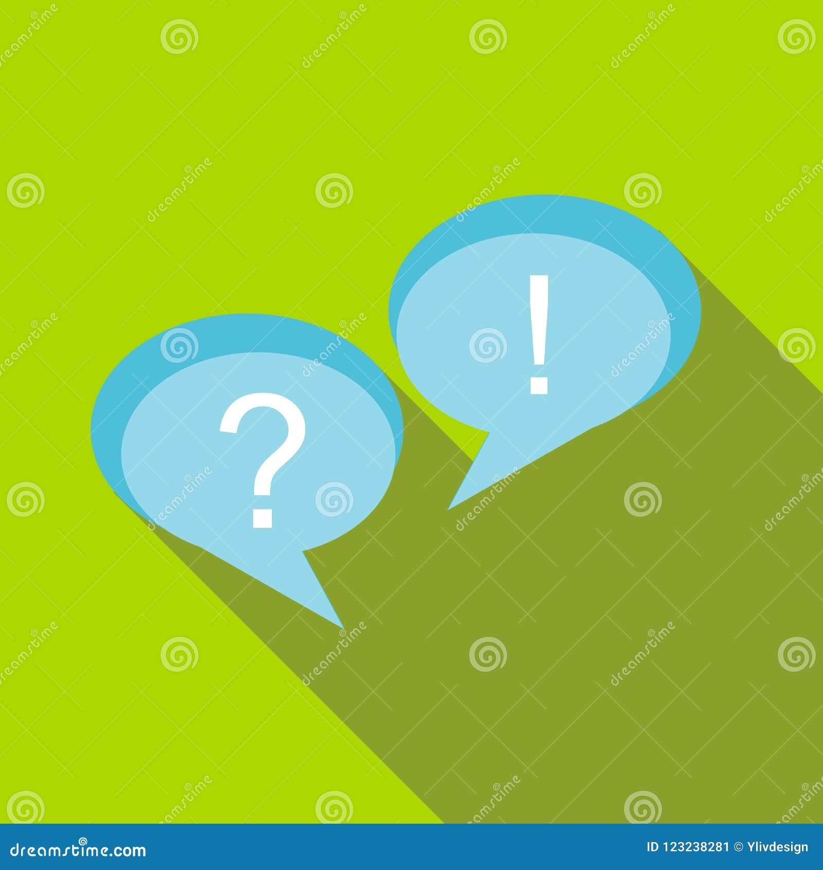 Speech Bubbles with Question and Exclamation Marks Stock Illustration ...