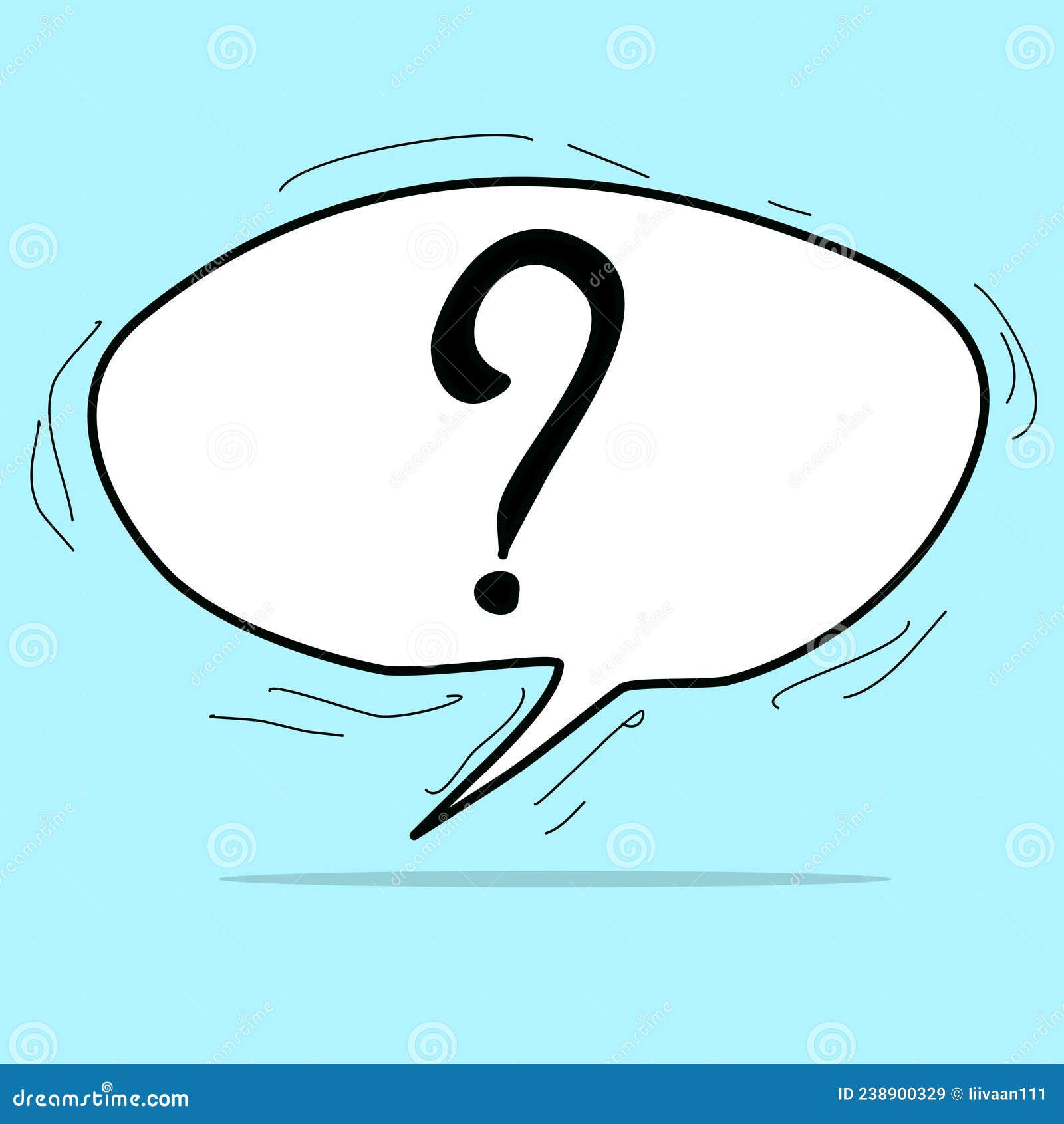 Speech Bubbles with Question Mark Stock Vector - Illustration of chat ...