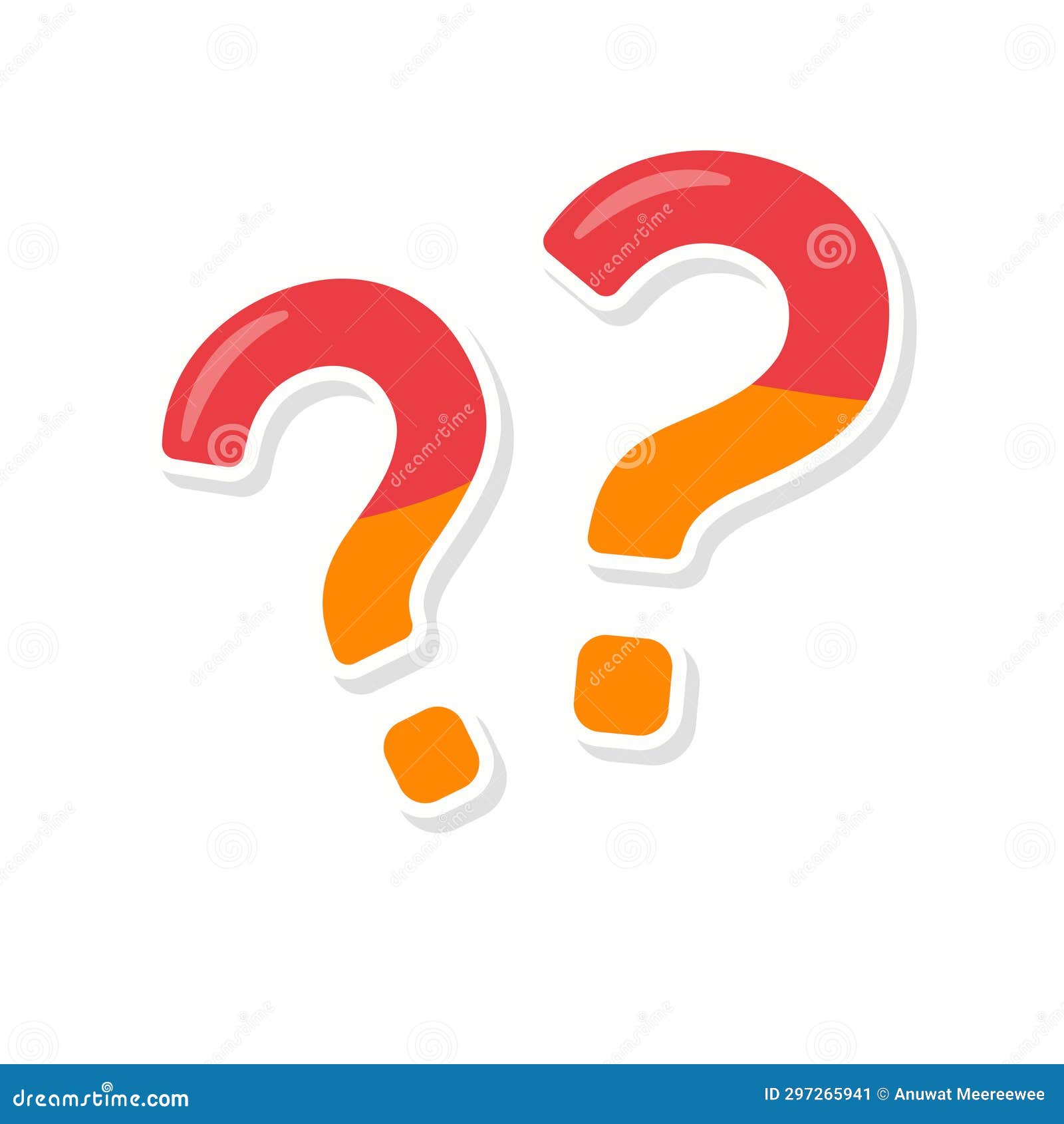 Speech Bubbles with Question Marks Doubt Concept Problem Solving Stock ...