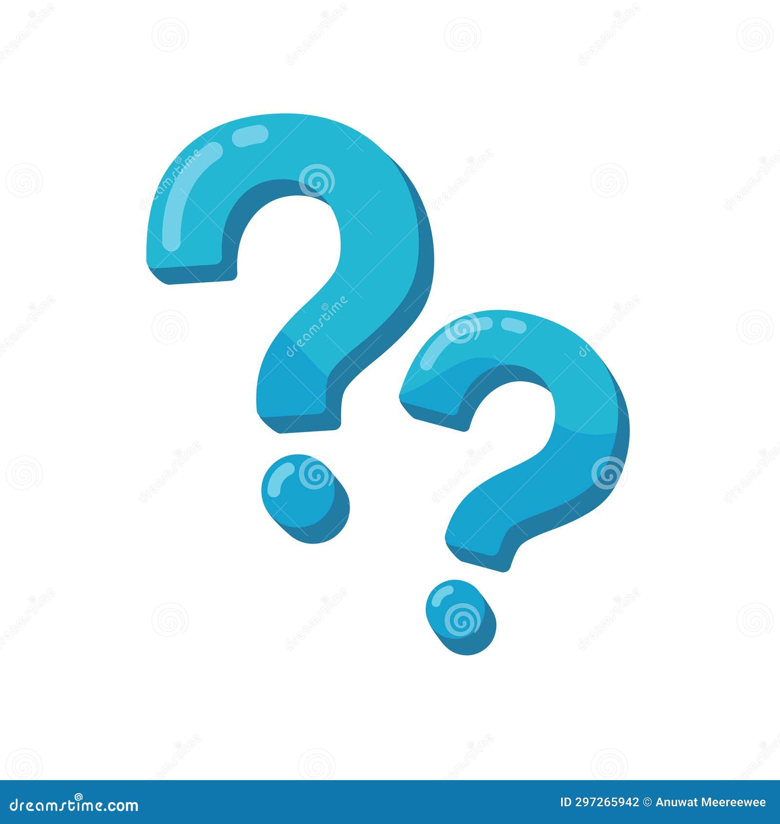 Speech Bubbles with Question Marks Doubt Concept Problem Solving Stock ...