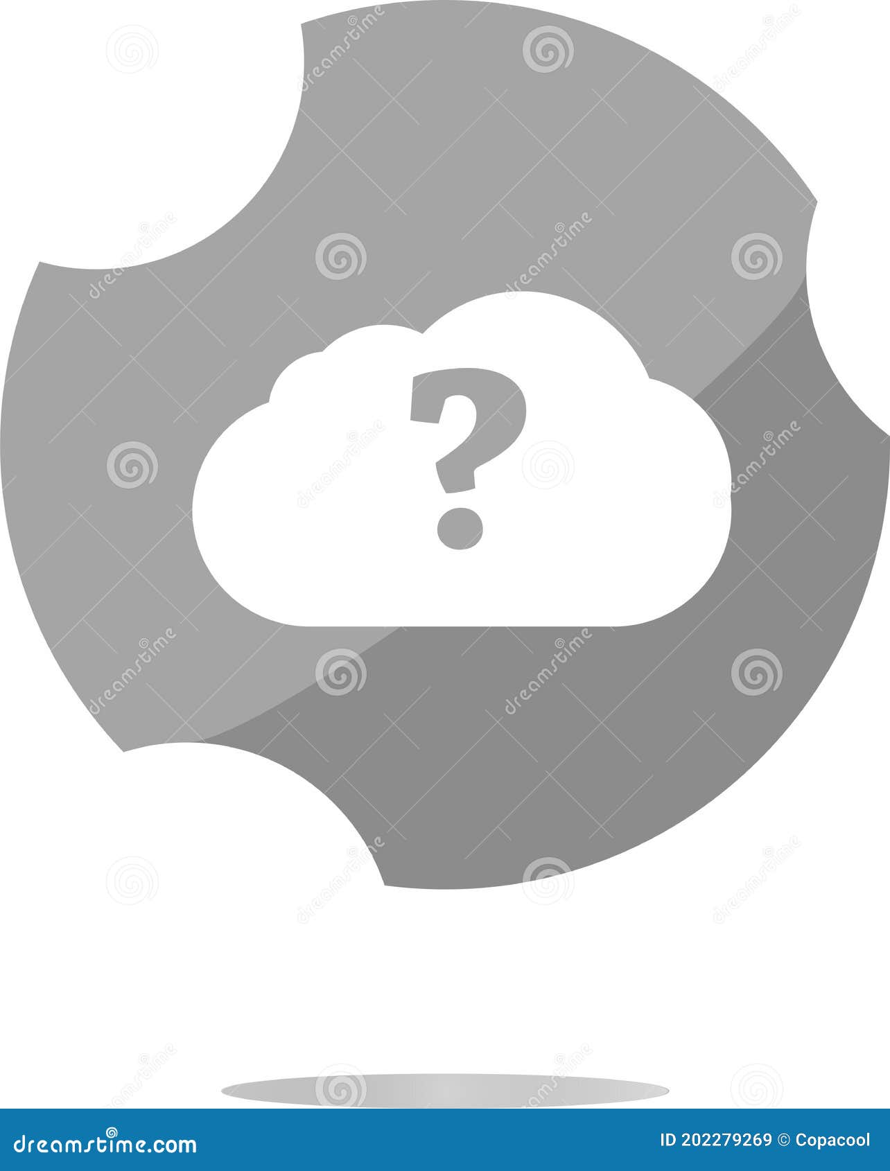 Speech Bubbles with Question Sign Isolated on White Stock Illustration ...