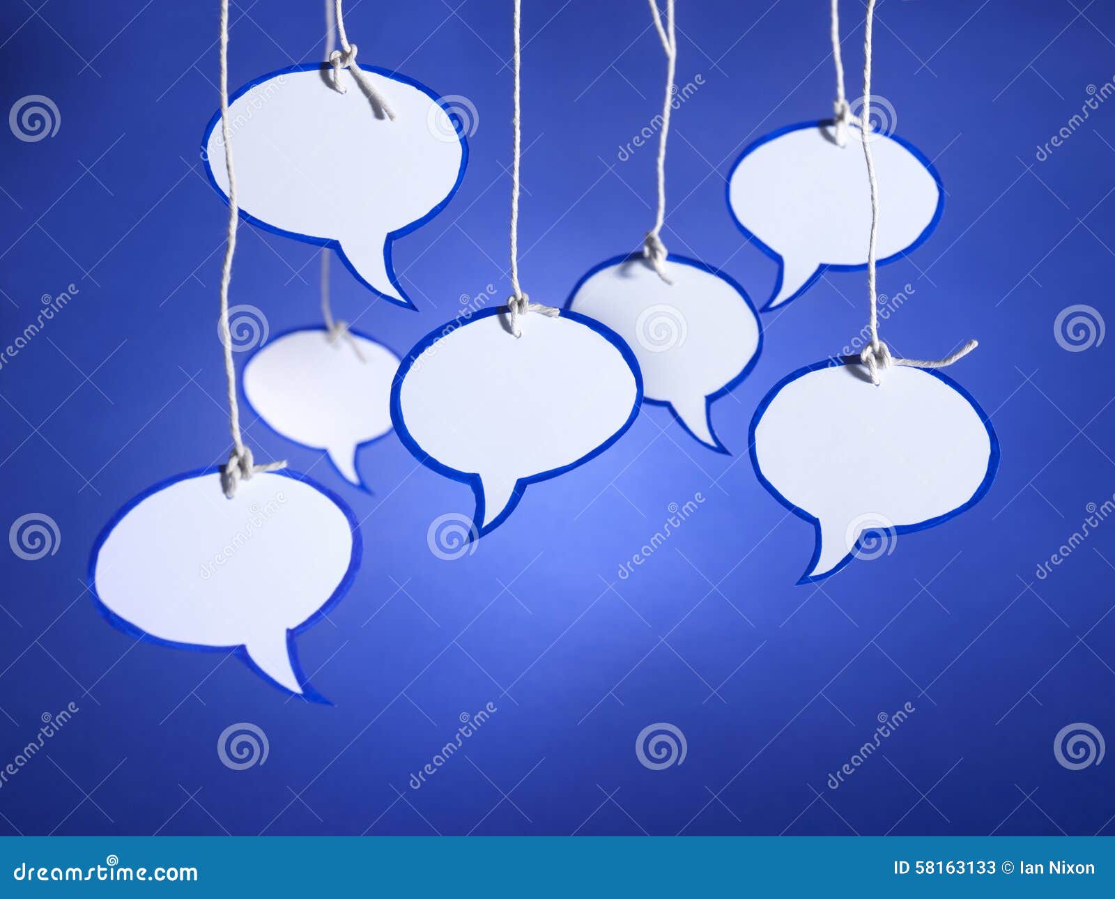 Speech Bubbles Random Group - Stock Image Stock Image - Image of empty ...