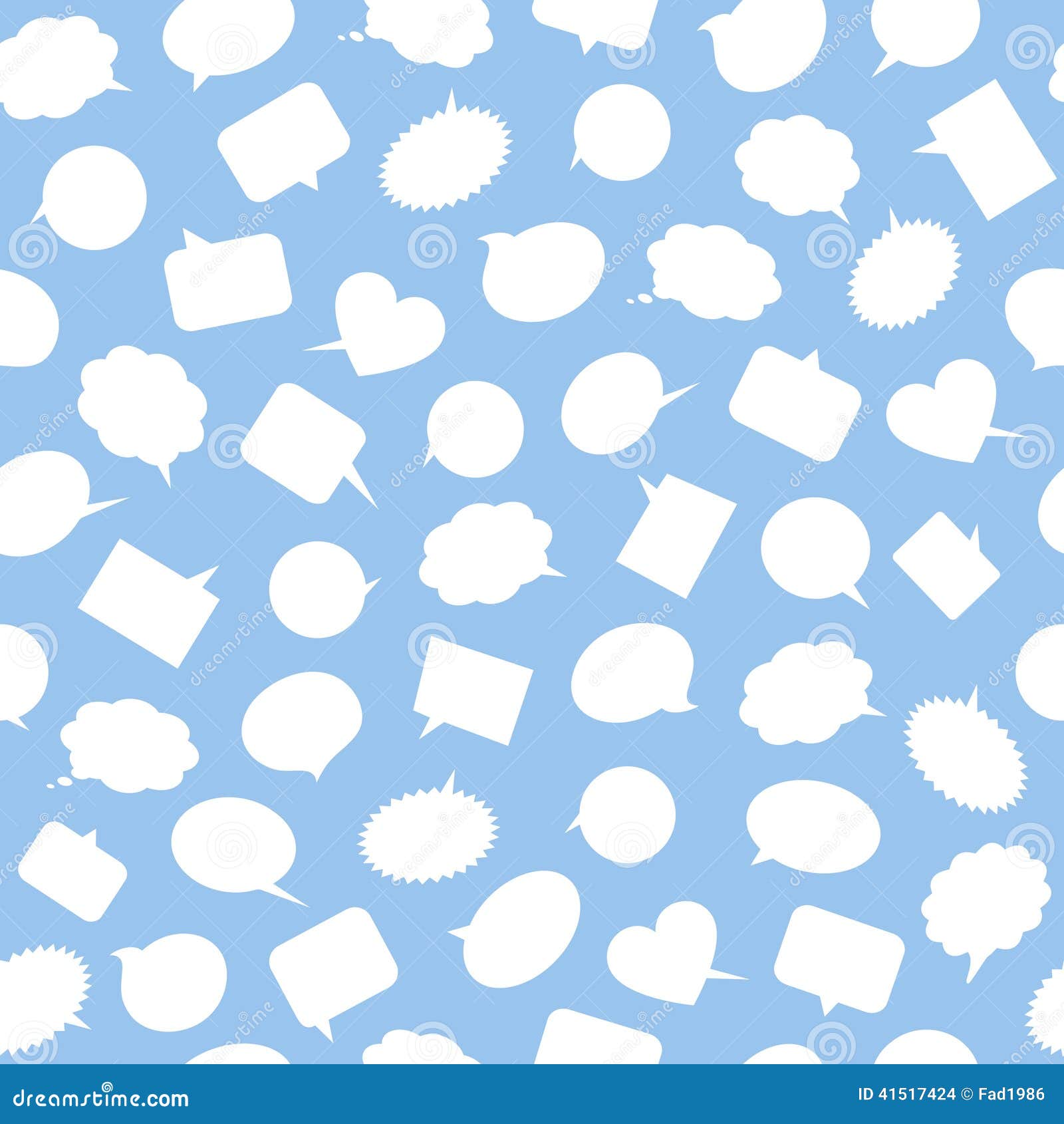 Speech Bubbles. Seamless Pattern. Stock Vector - Illustration of ...