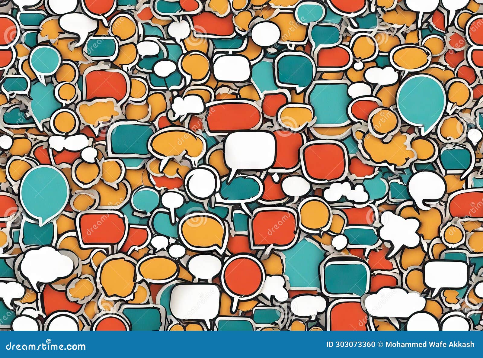 Speech Bubbles Seamless Pattern Stock IllustrationPattern Speech Bubble ...