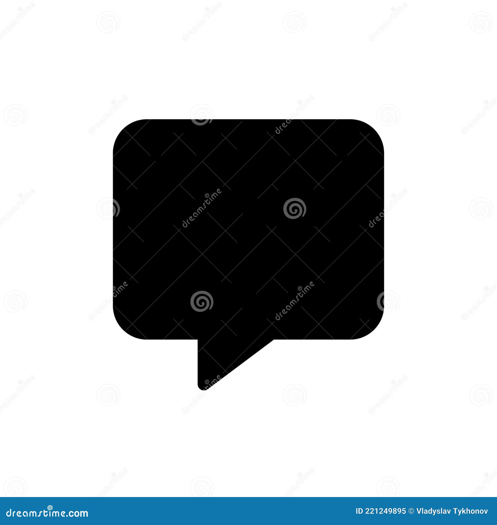 Speech Bubbles Vector Icon. Chat or Monolog Symbol Isolated. Vector ...