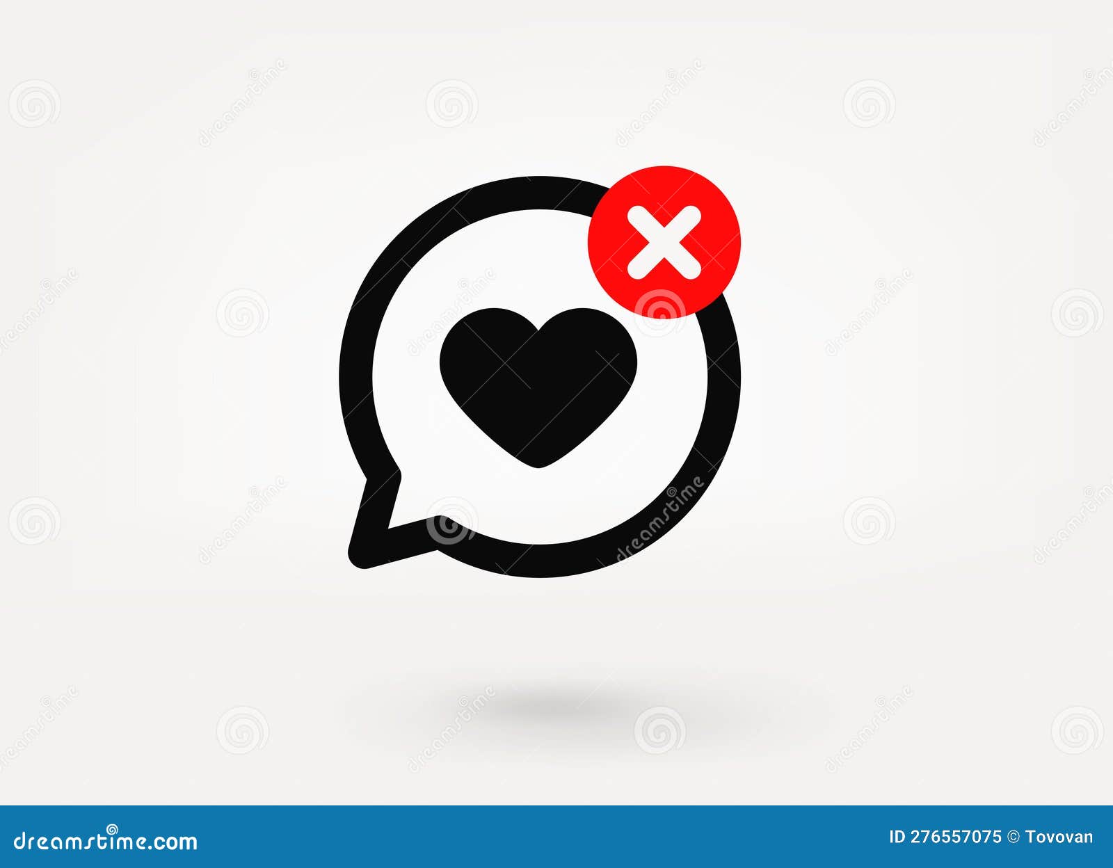 Speech Cloud Pictogram with Ban Mark. 3d Vector Icon Stock Vector ...