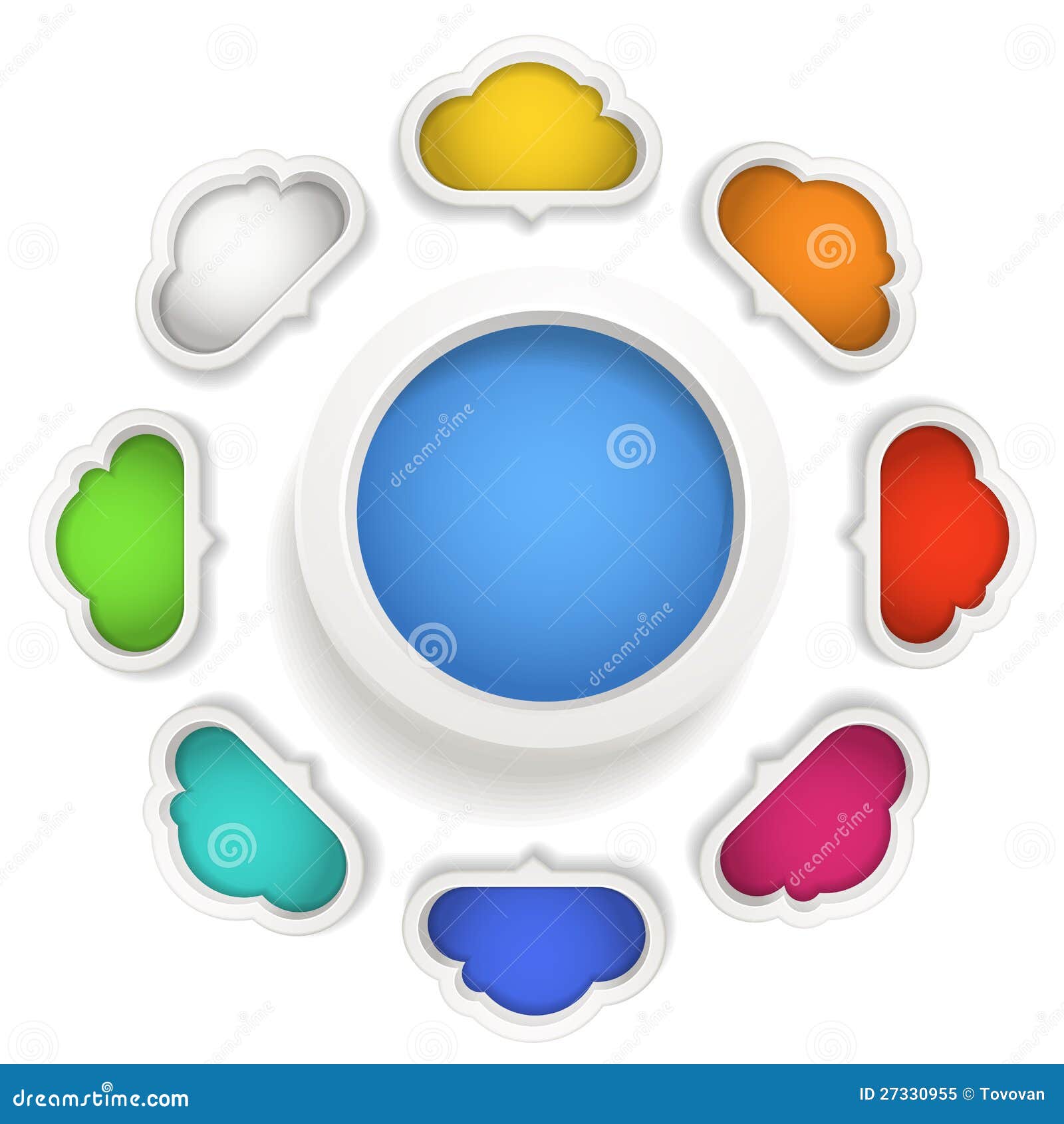 Speech clouds stock vector. Illustration of comic, design - 27330955