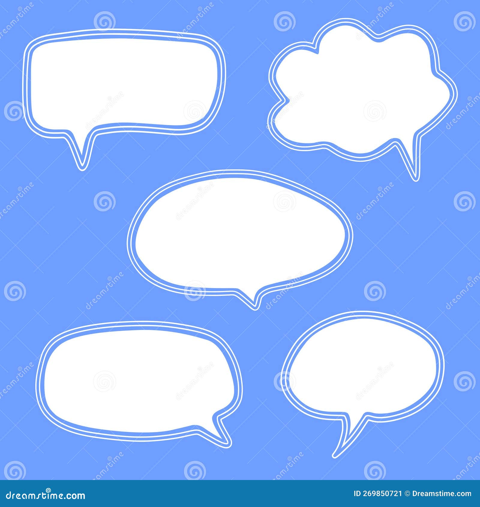 Business Speech Bubbles Comment Set Symbol Stock Vector - Illustration ...