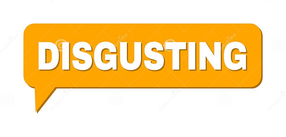 Chat DISGUSTING Colored Cloud Message Stock Vector - Illustration of ...