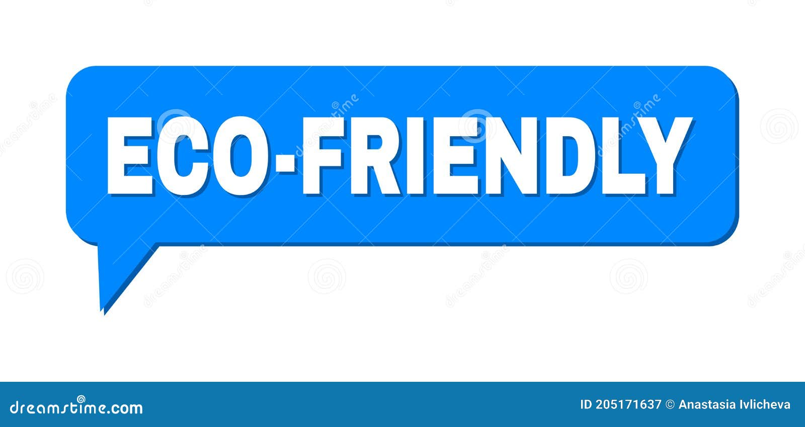 Speech ECO-FRIENDLY Colored Bubble Message Stock Vector - Illustration ...