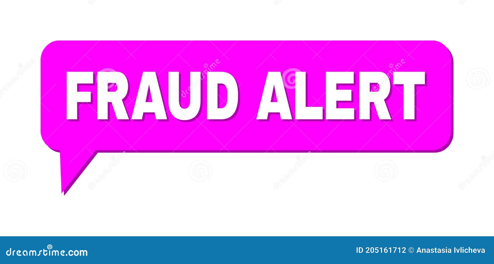 Conversation FRAUD ALERT Colored Bubble Frame Stock Vector ...