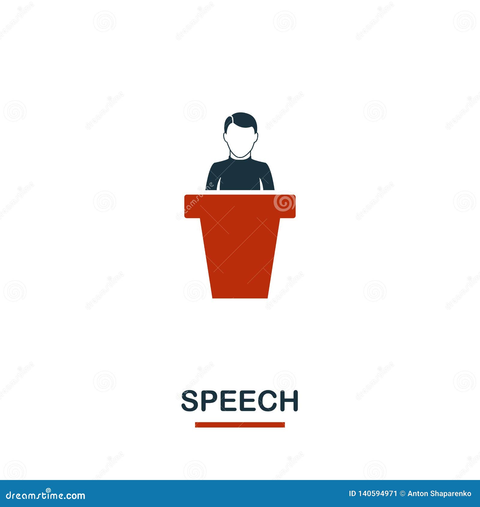 Speech Icon. Premium Style Design from Teamwork Icon Collection. UI and ...